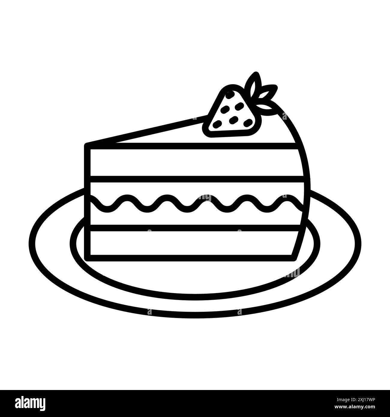 Cheesecake icon linear logo mark set collection in black and white for ...