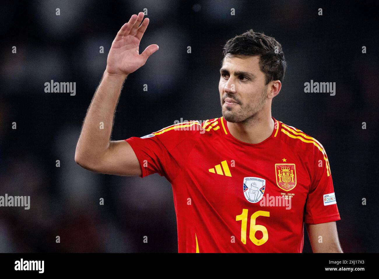 BERLIN, GERMANY - JULY 14: Rodri during the UEFA EURO 2024 final match ...