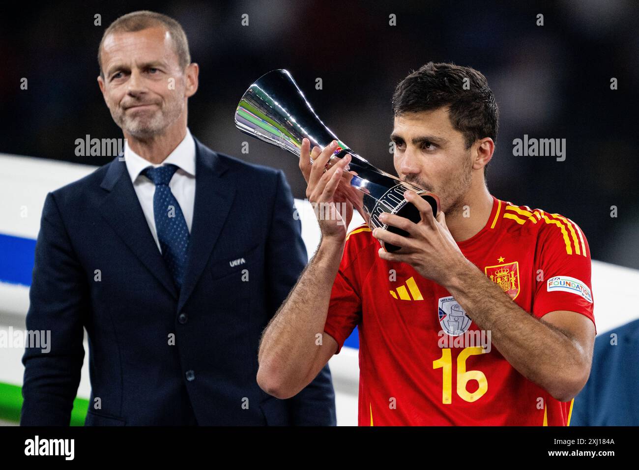 BERLIN, GERMANY - JULY 14: Rodri during the UEFA EURO 2024 final match ...