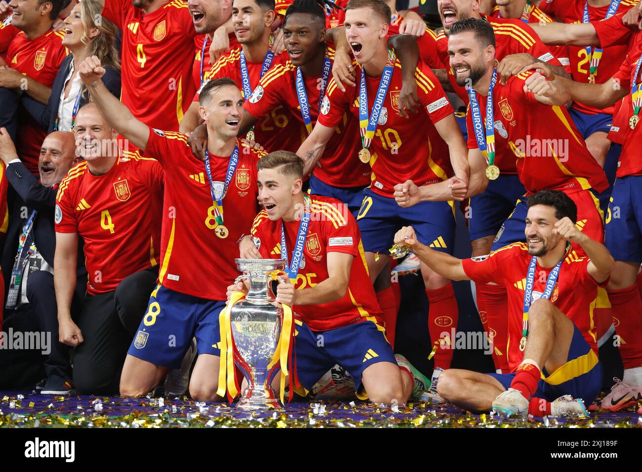 Berlin, Germany. 14th July, 2024. Spain team group (ESP) Football ...