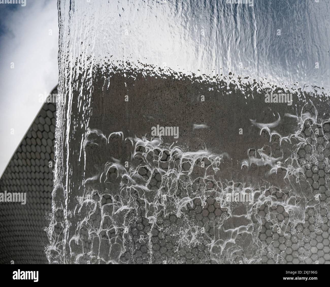View of water flowing downward in Mexico City, Miguel Hidalgo, Mexico ...