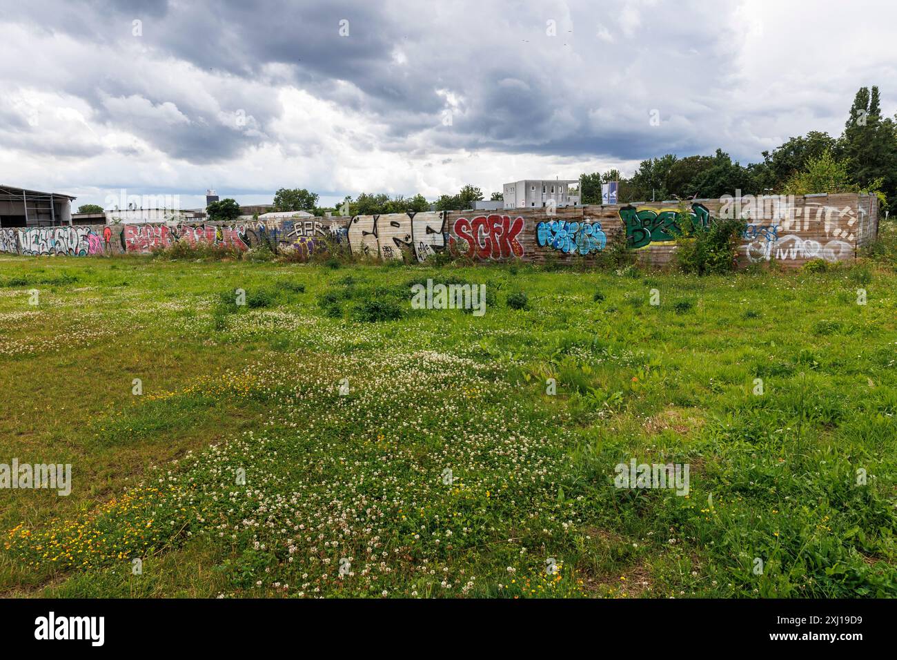 the Pionierpark in the Raderberg district of Cologne, Germany. The park ...