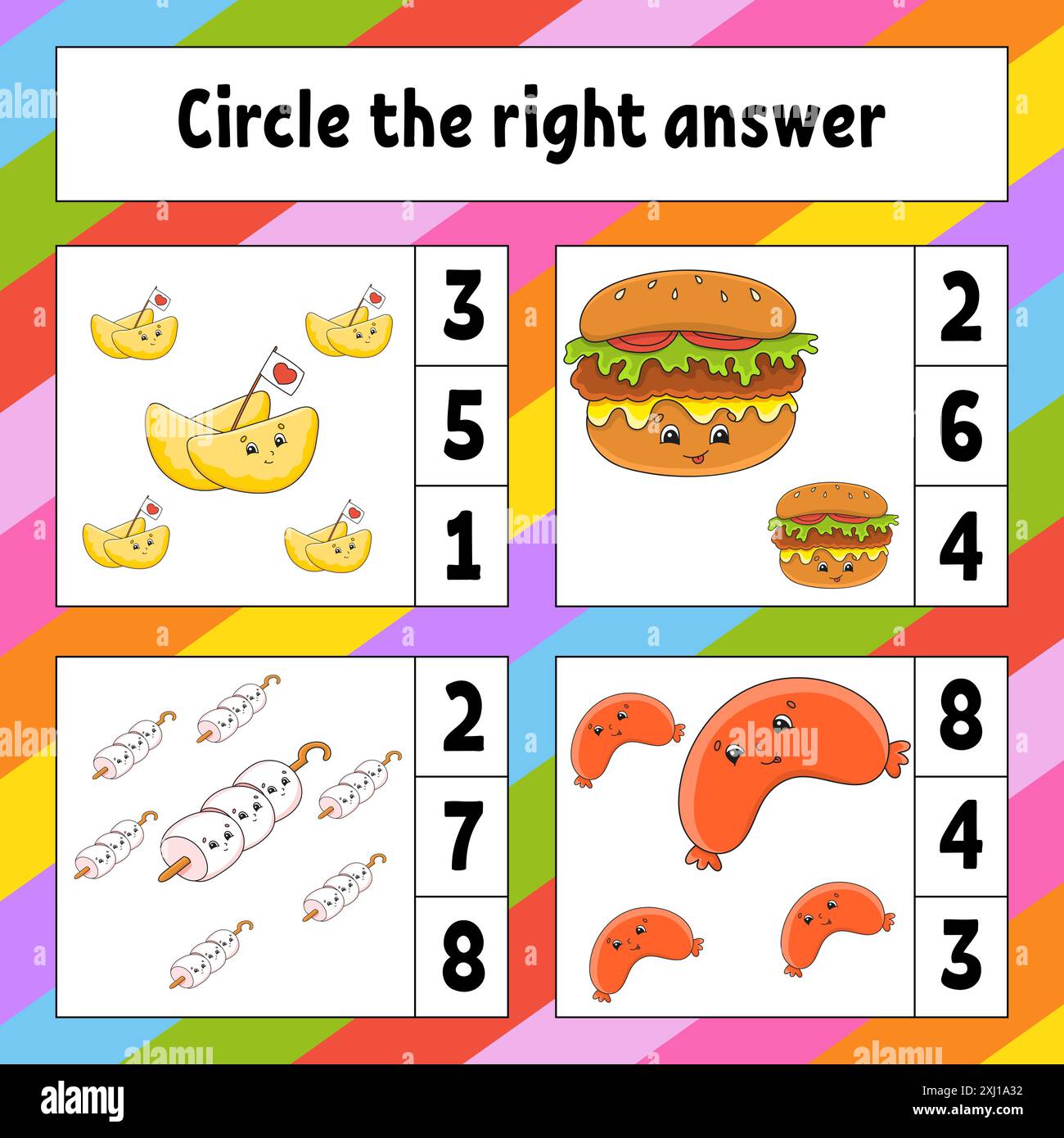 Circle the right answer. Education developing worksheet. Activity page ...