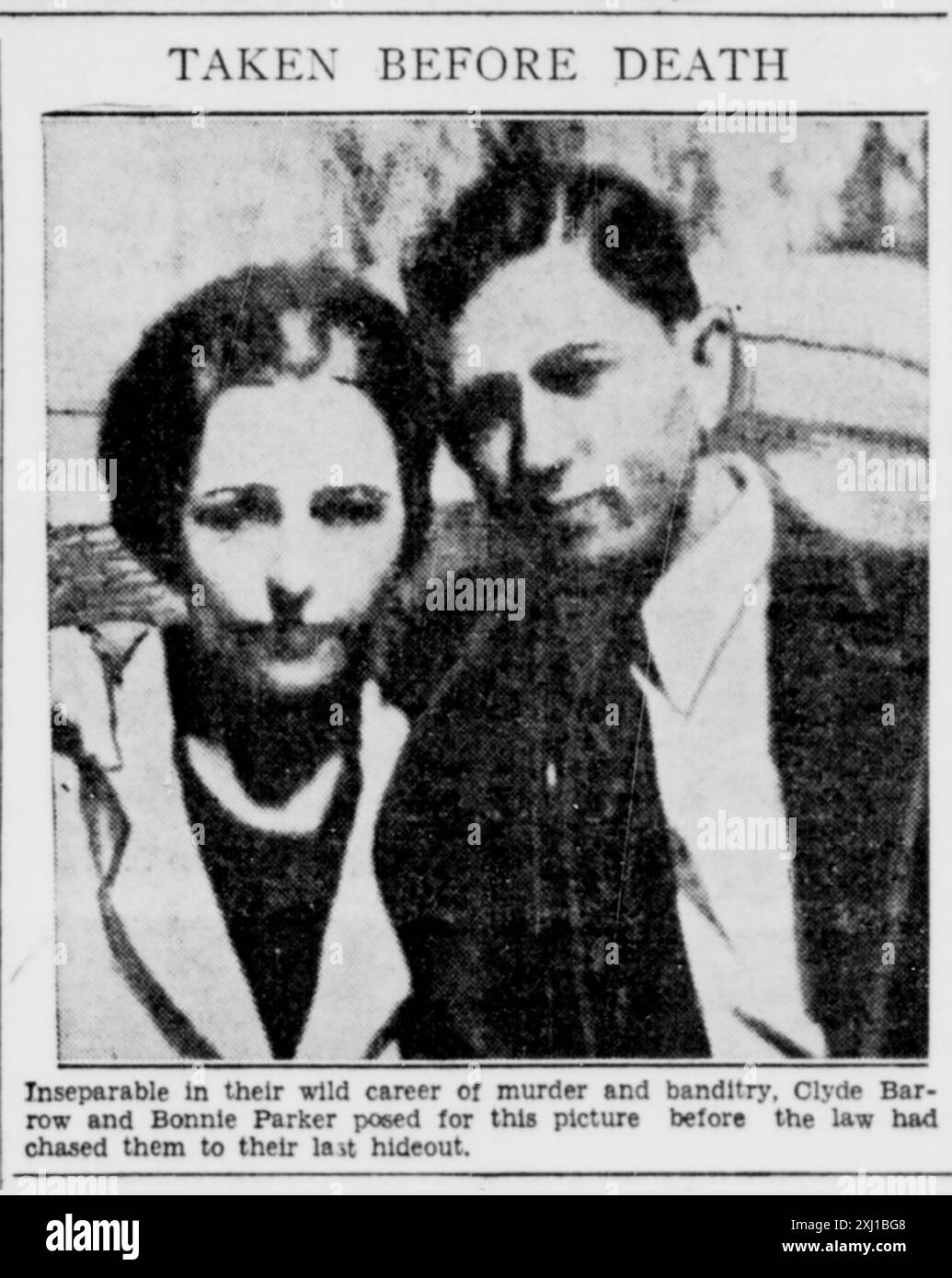 Bonnie parker and clyde barrow hi-res stock photography and images - Alamy