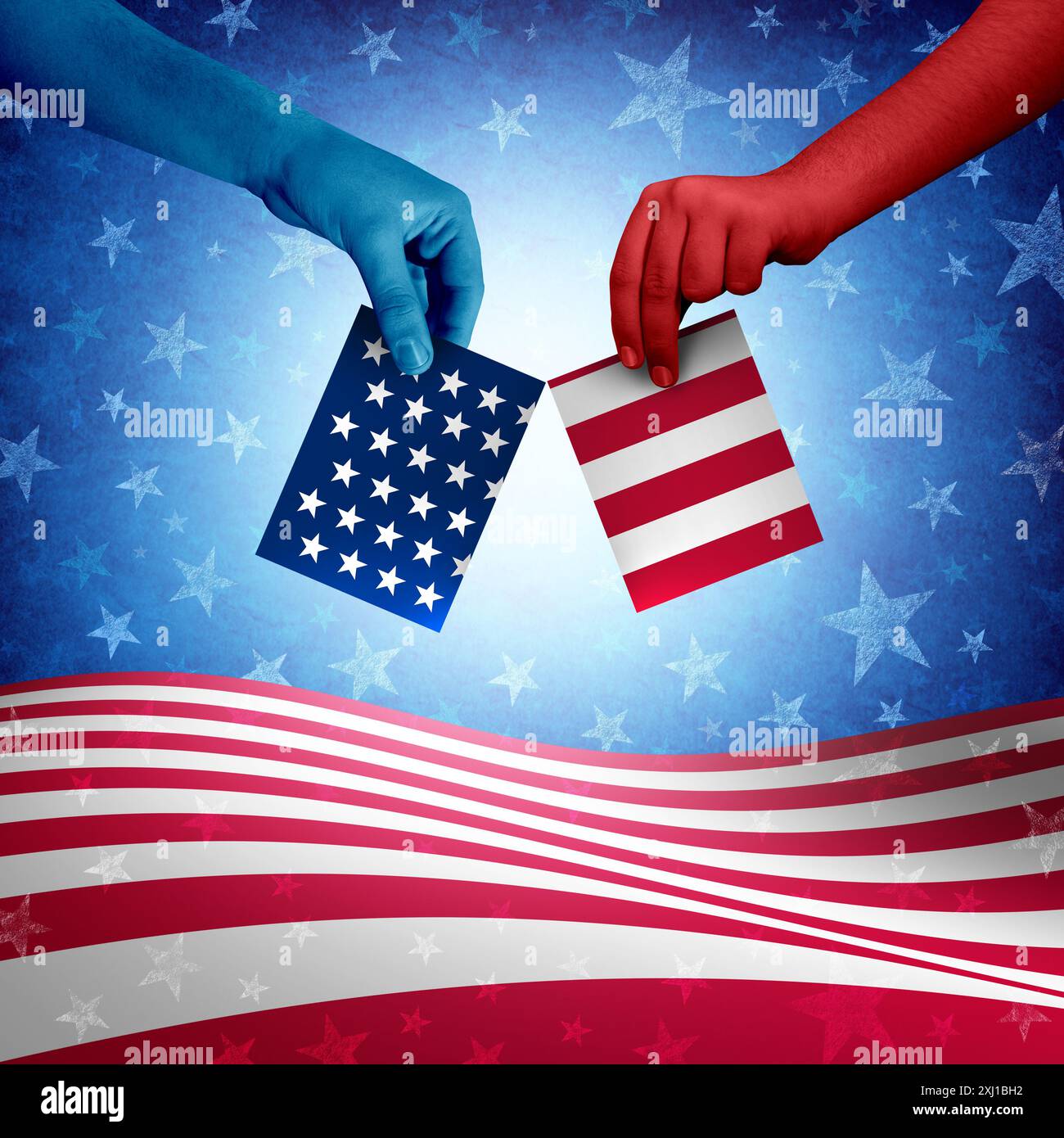 United States Election with stars and stripes US presidential election ...