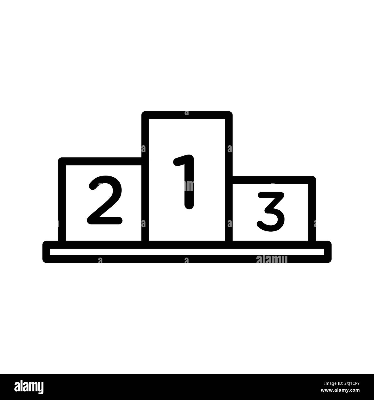 champion podium icon linear logo mark set collection in black and white for web Stock Vector ...