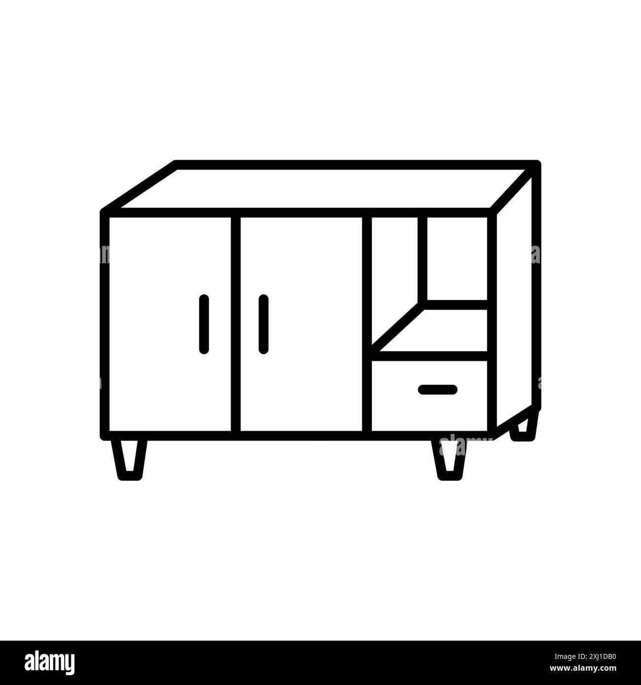 Chest drawers chair table Cut Out Stock Images & Pictures - Alamy