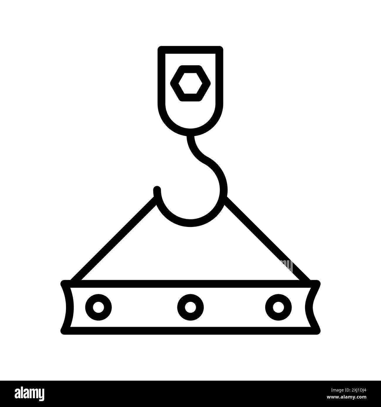 Hook icon linear logo mark set collection in black and white for web ...