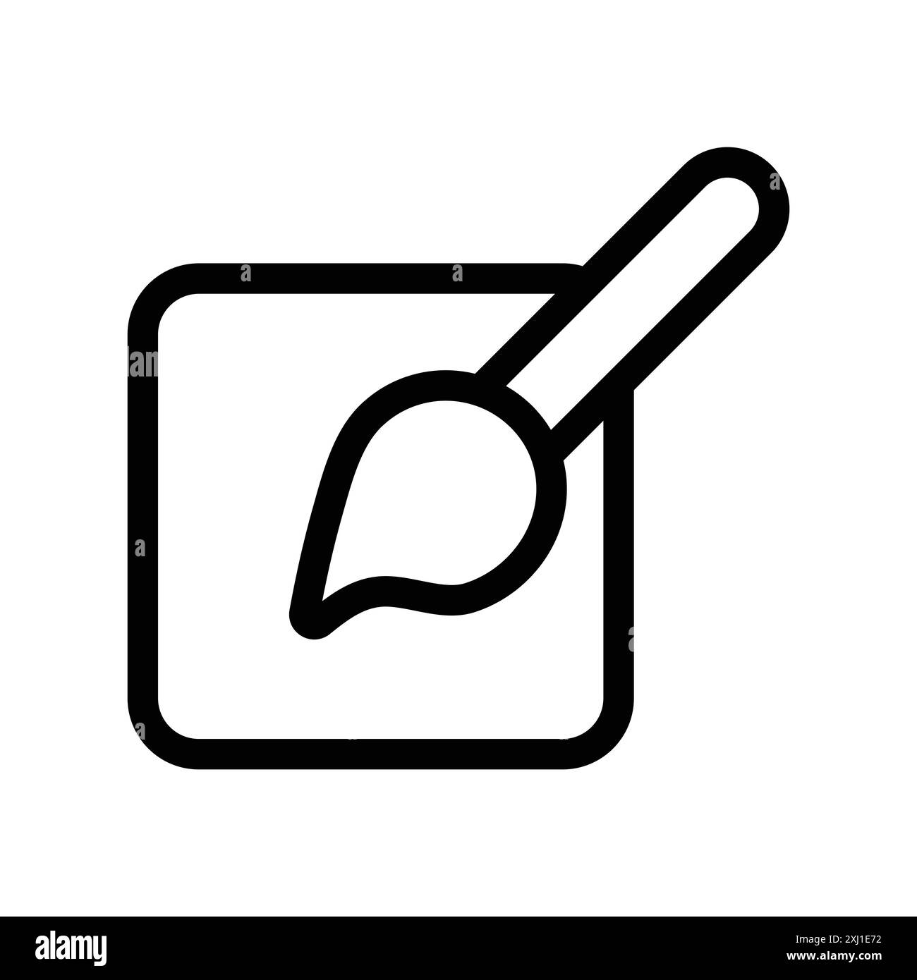 Edit Image Icon linear logo mark set collection in black and white for web Stock Vector Image ...