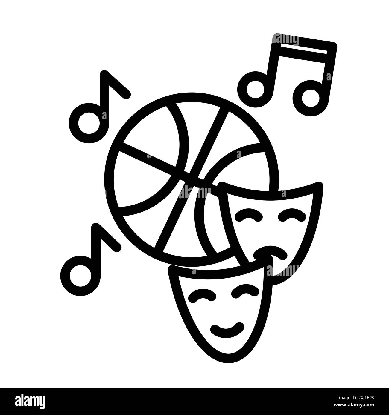 Extracurricular activities icon linear logo mark set collection in ...