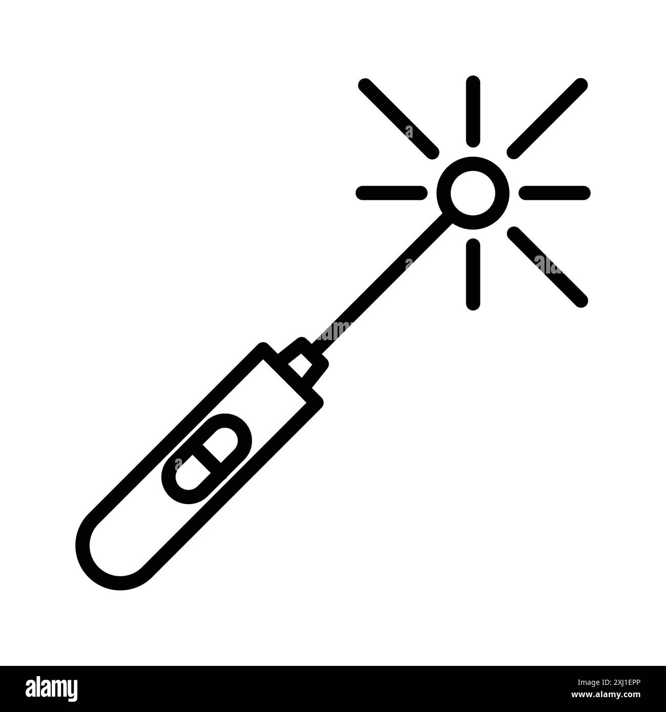 laser icon linear logo mark set collection in black and white for web Stock Vector Image & Art ...