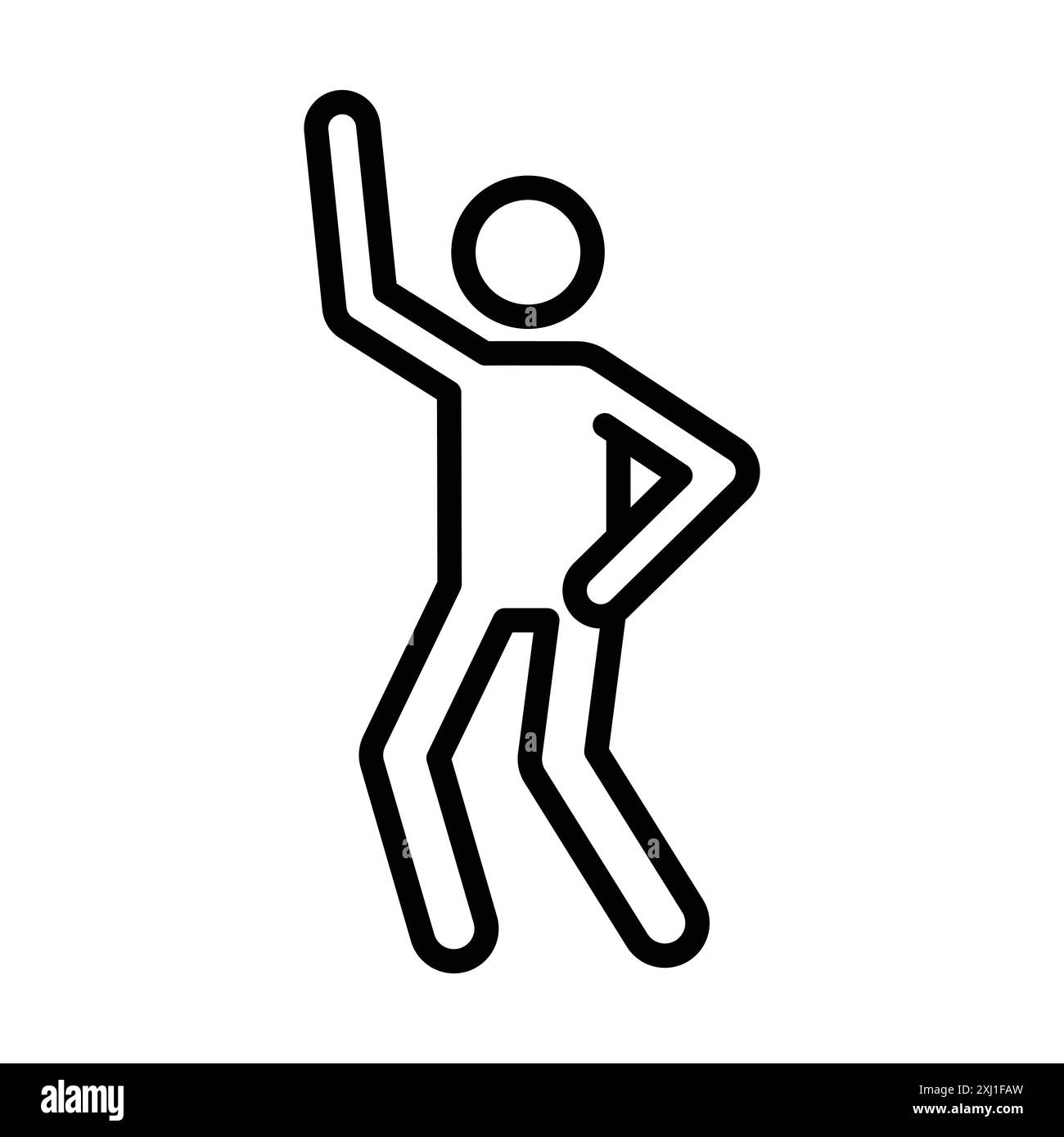 dance icon linear logo mark set collection in black and white for web Stock Vector Image & Art ...