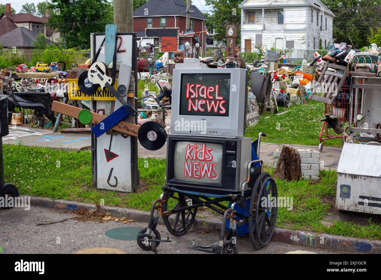 Detroit Michigan -- The Heidelberg Project, an outdoor public art ...
