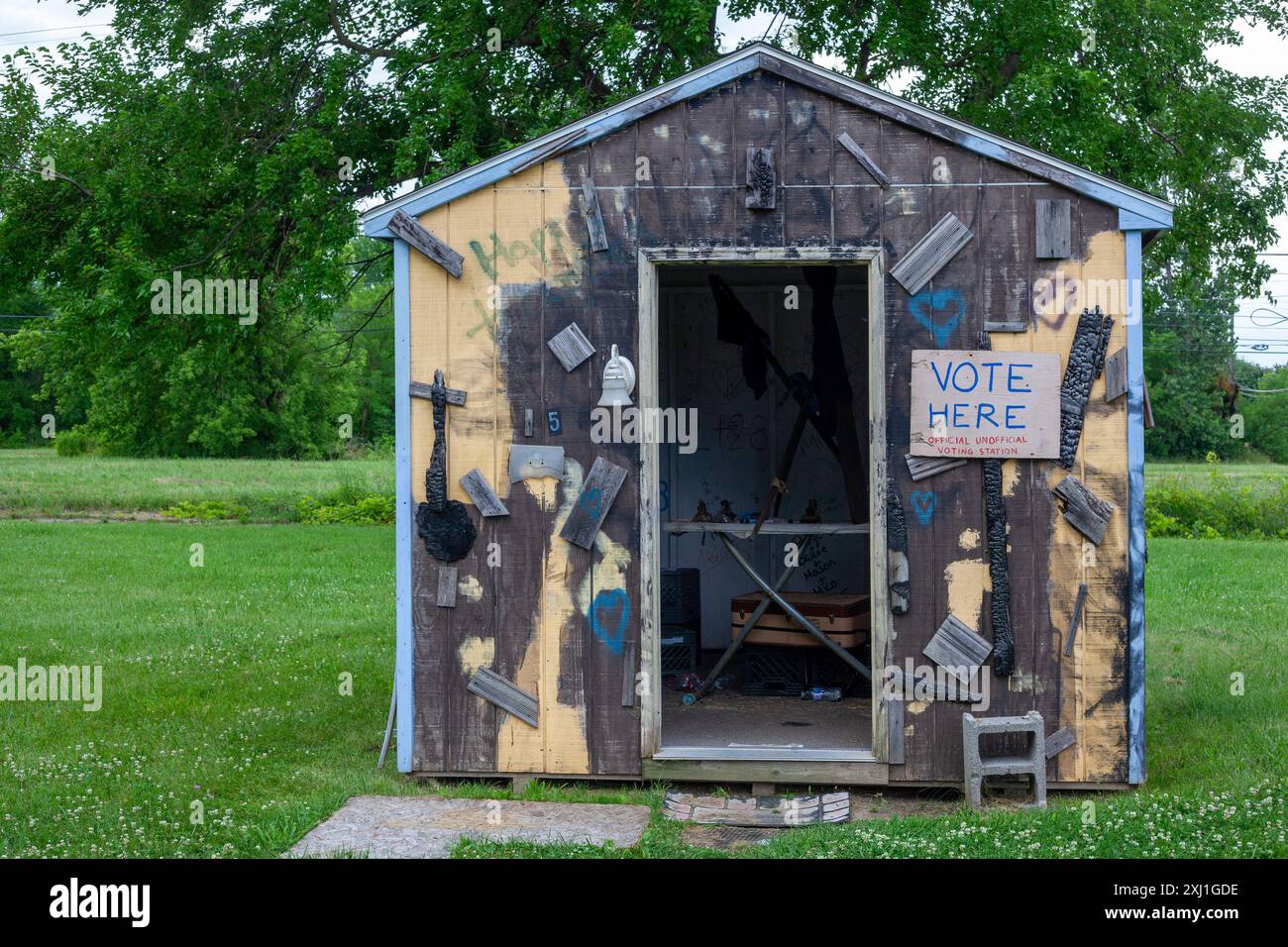 Detroit Michigan -- The Heidelberg Project, an outdoor public art ...