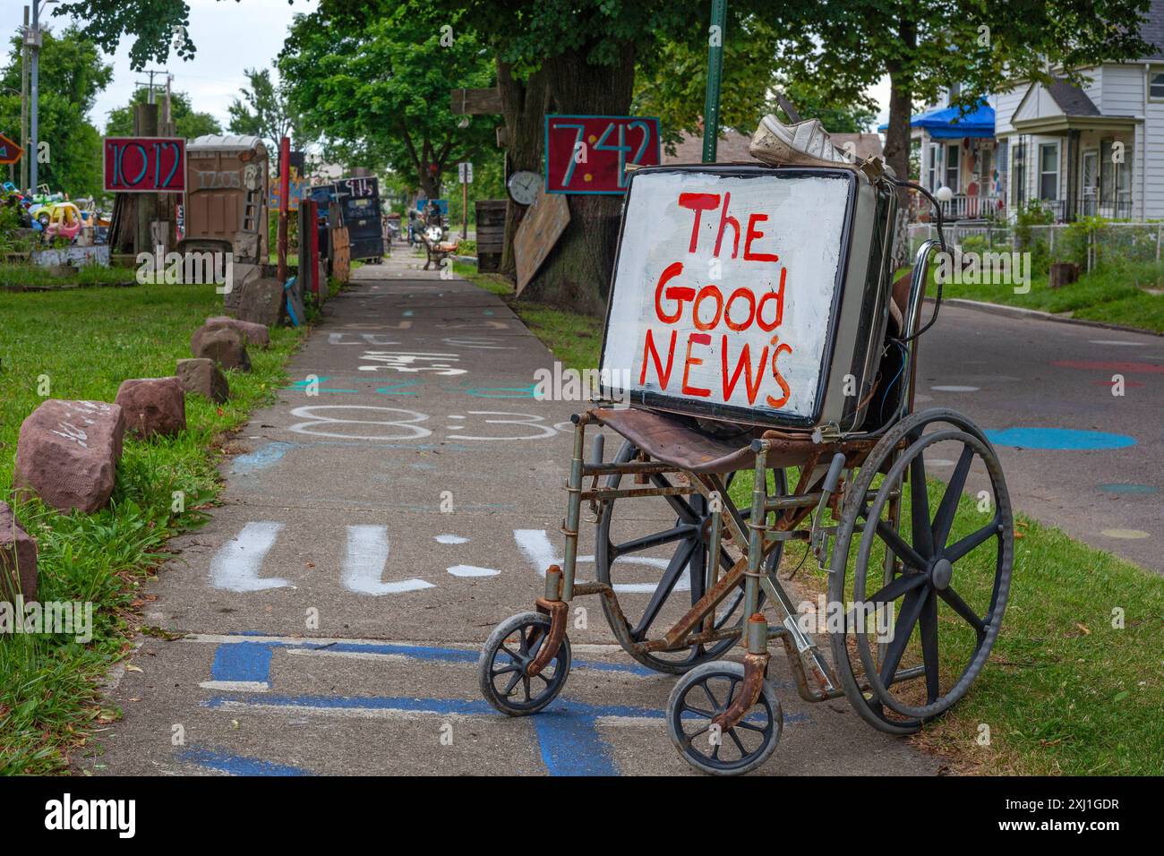 Detroit Michigan -- The Heidelberg Project, an outdoor public art ...