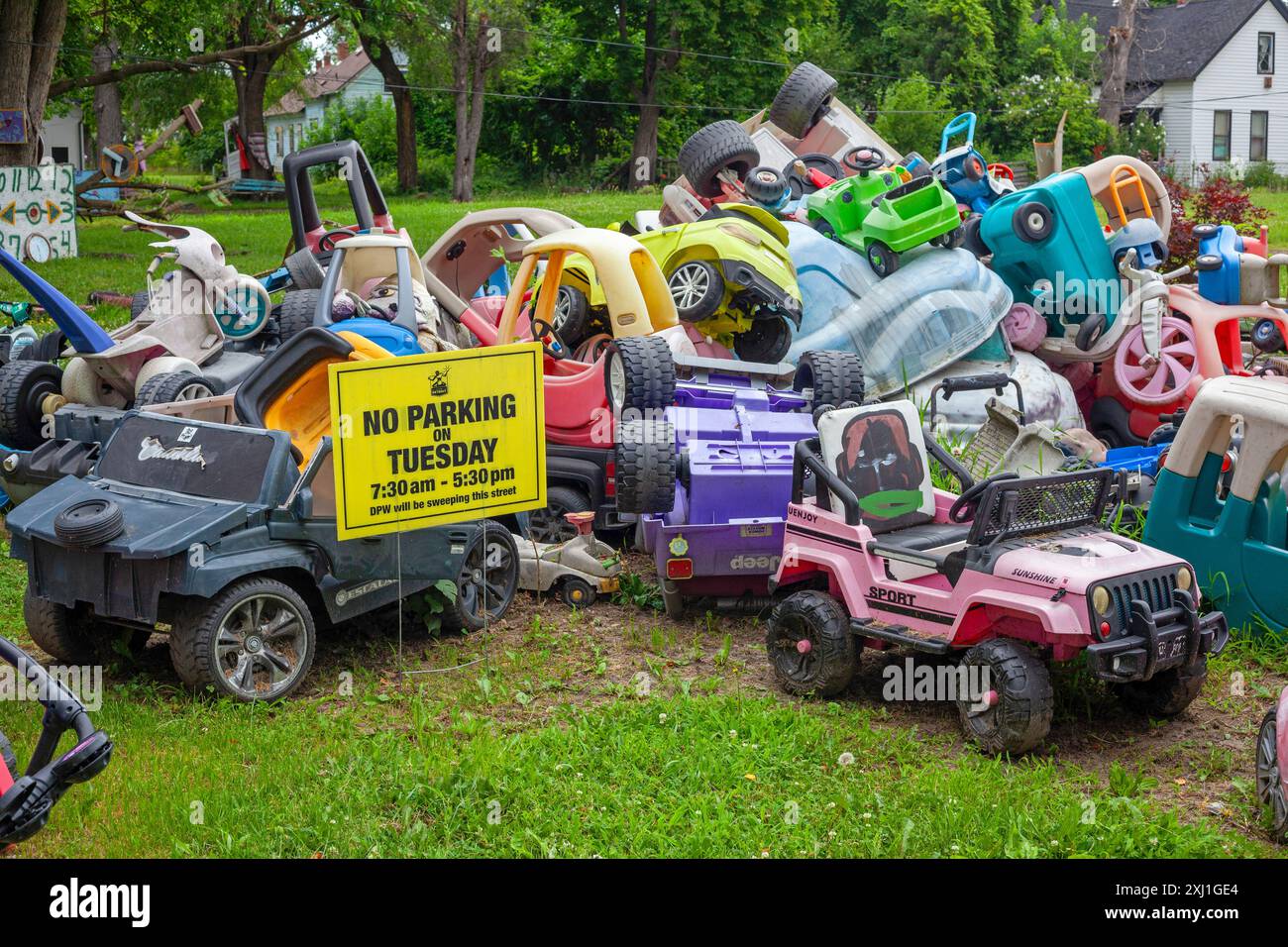 Detroit Michigan -- The Heidelberg Project, an outdoor public art ...