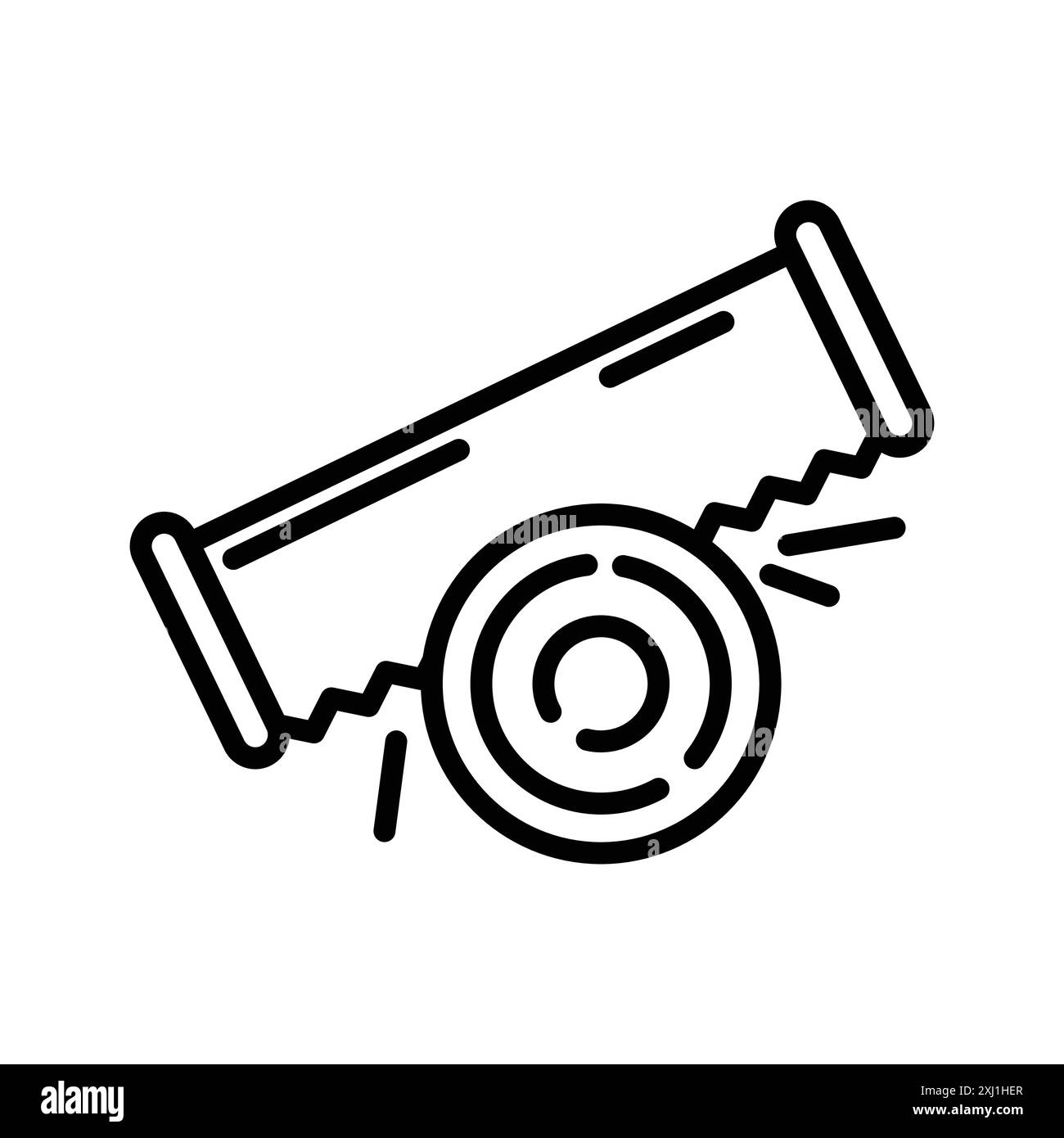 hacksaw icon linear logo mark set collection in black and white for web Stock Vector Image & Art ...