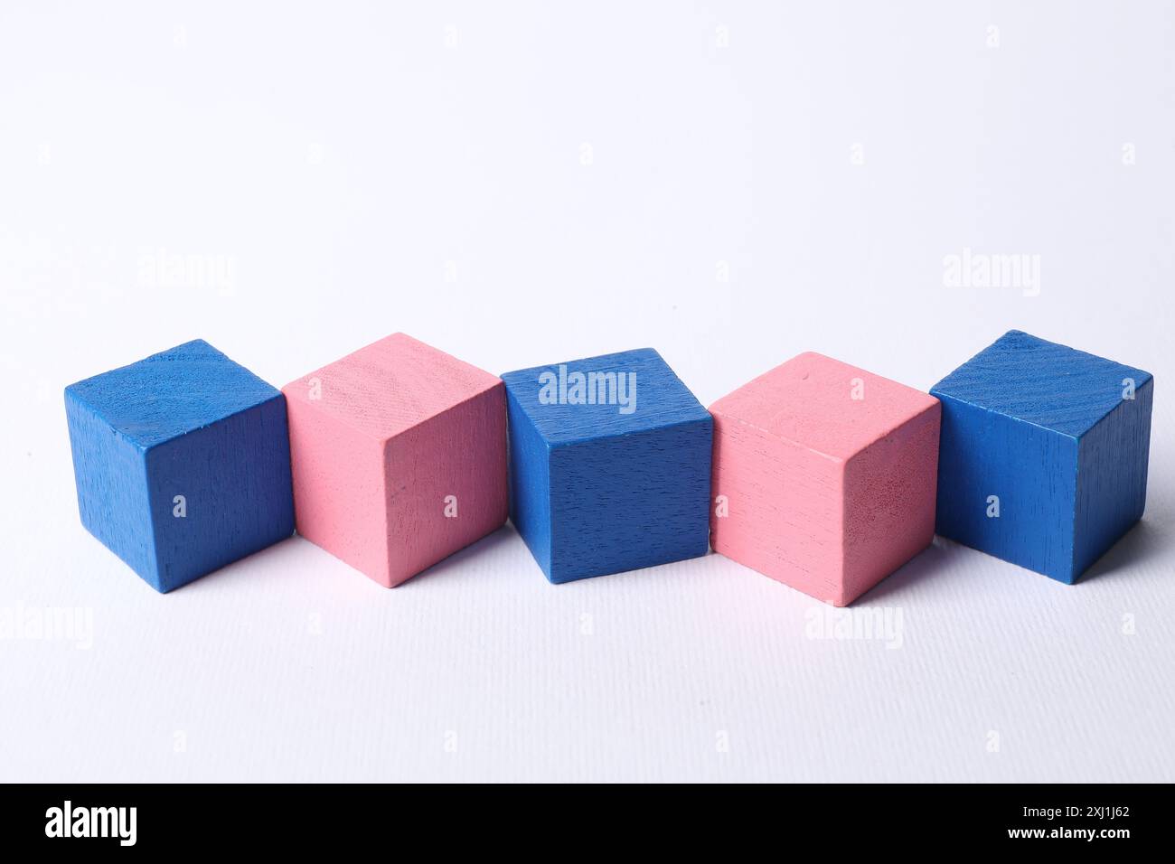 Many blank colorful cubes on white background Stock Photo - Alamy