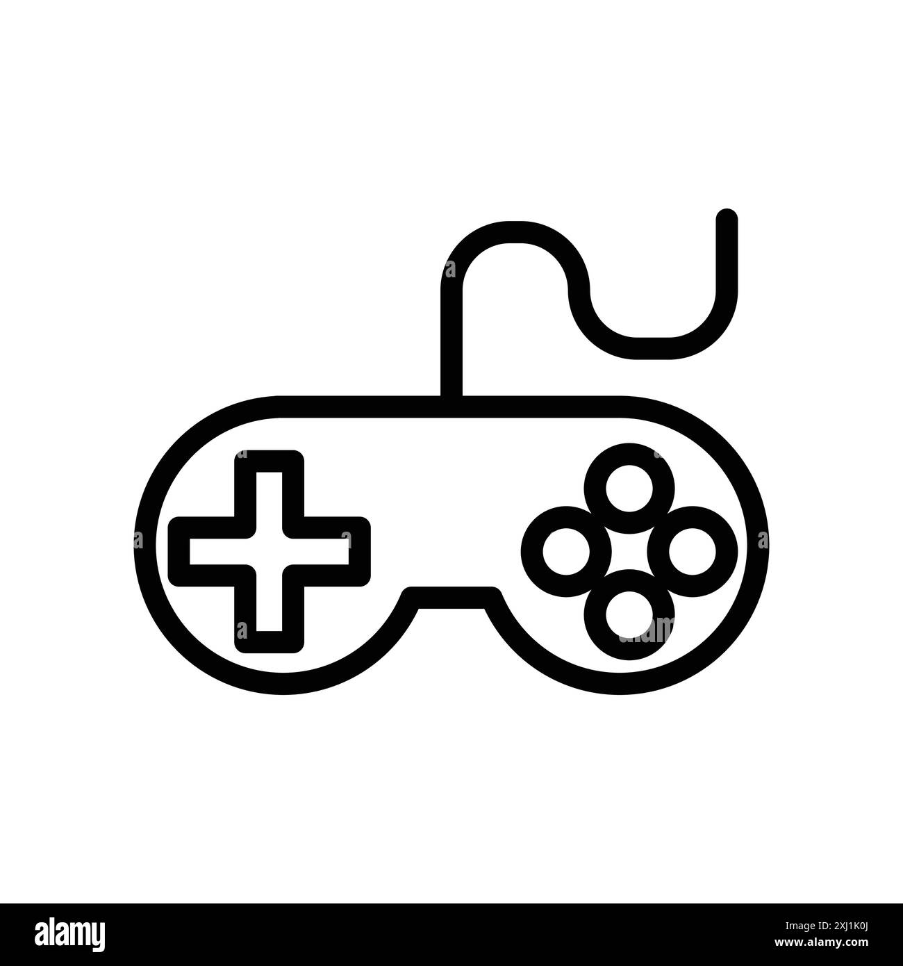 Joystick icon linear logo mark set collection in black and white for ...
