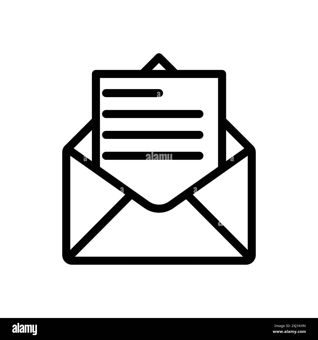 Mail message icon linear logo mark set collection in black and white ...