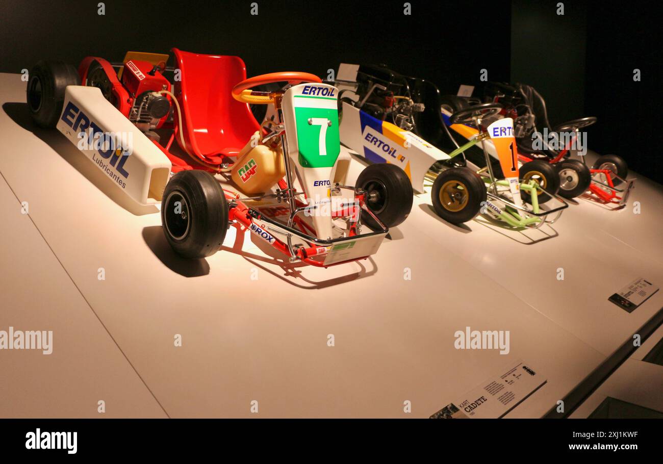 Collection of go-karts from the early career of Fernando Alonso Formula ...