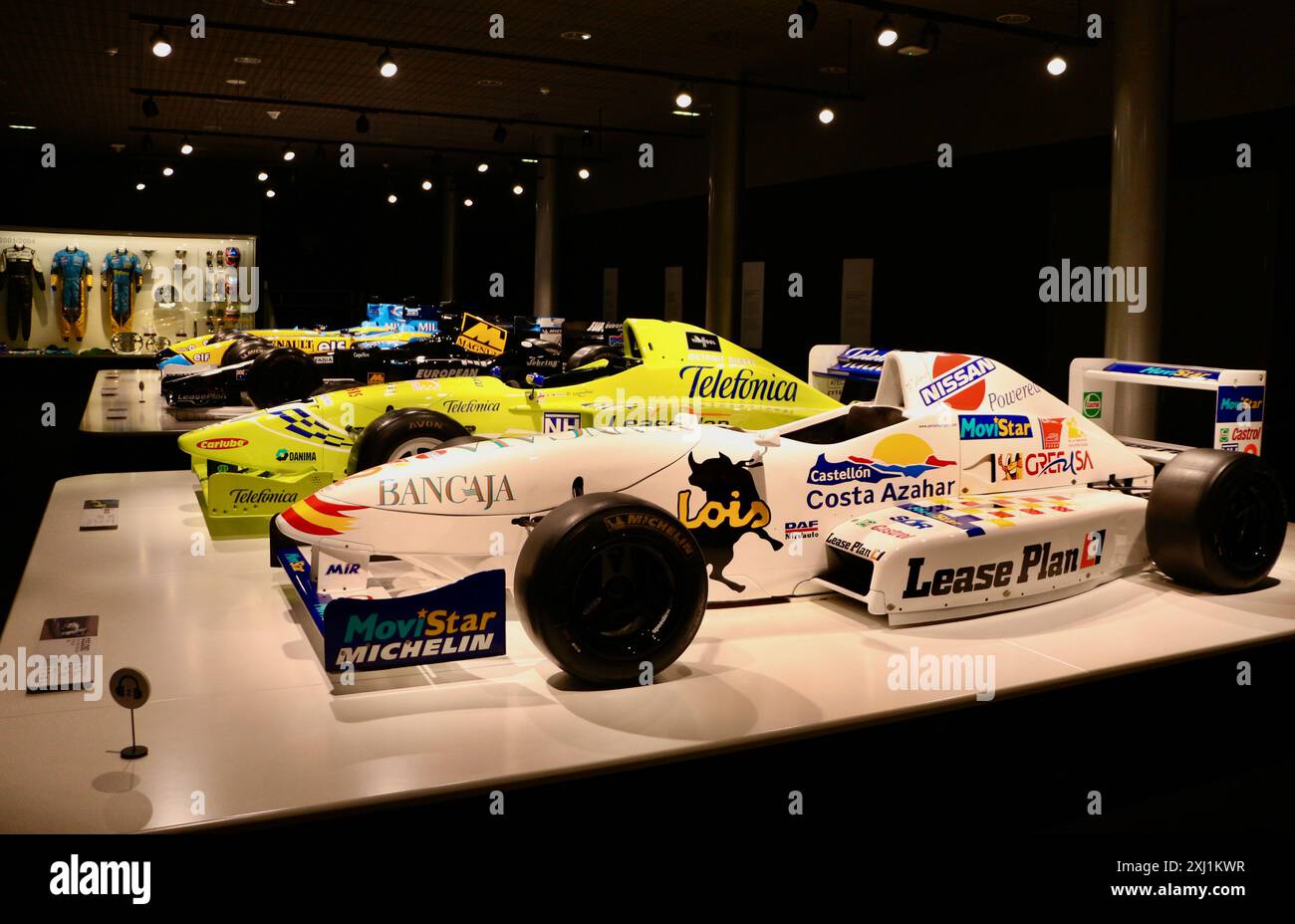 Collection of racing cars from the early career of Fernando Alonso ...