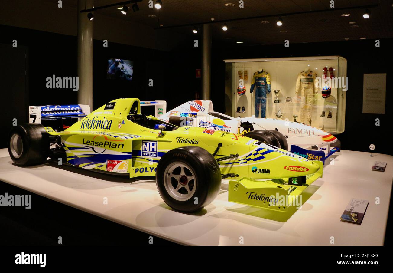 Collection of racing cars from the early career of Fernando Alonso ...