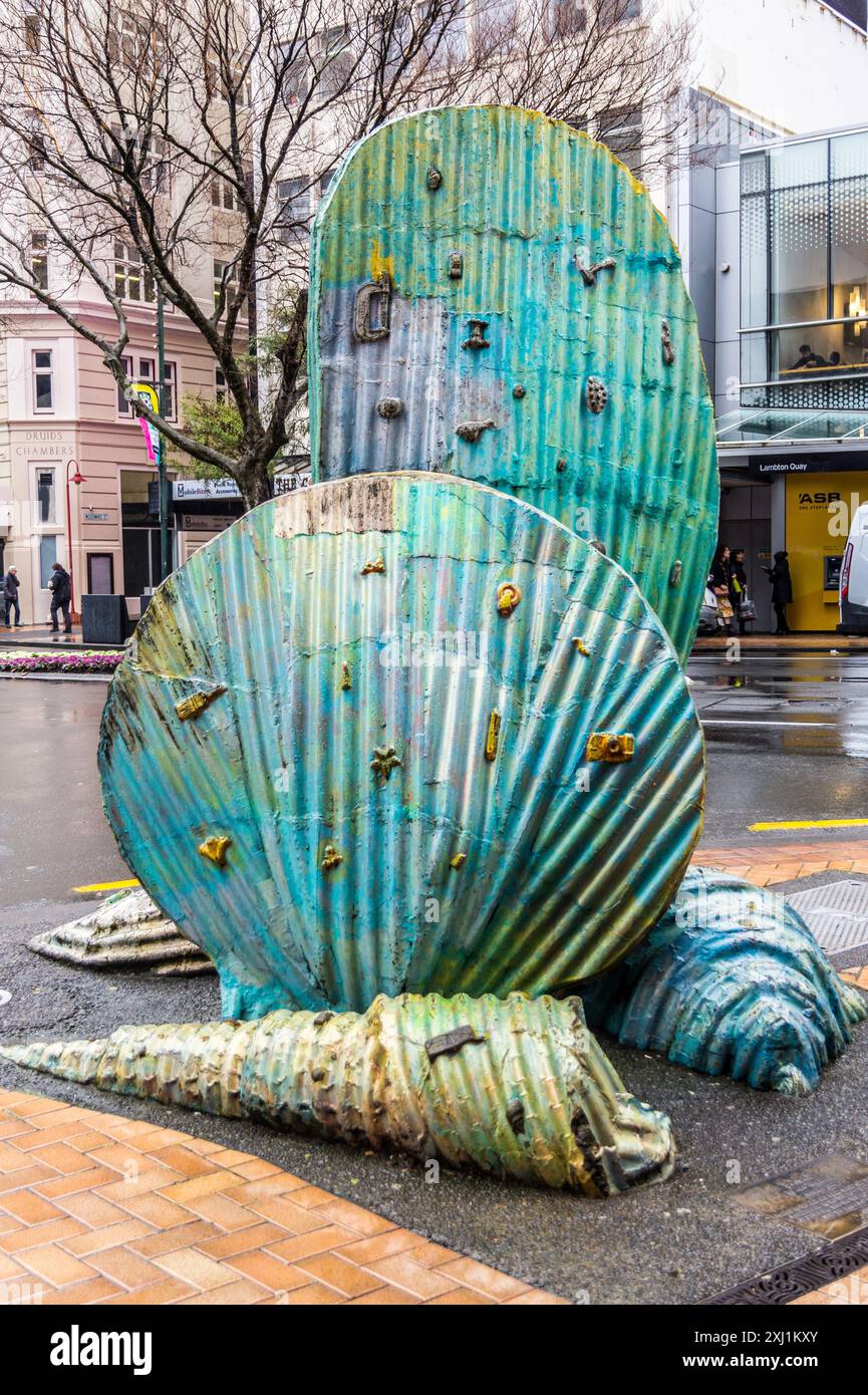 "Shells" sculpture by Jeff Thompson, Wellington Scuplture Trust ...