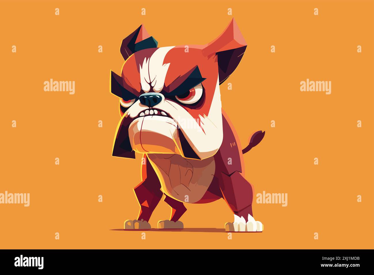 Angry Dog vector illustration Stock Vector Image & Art - Alamy