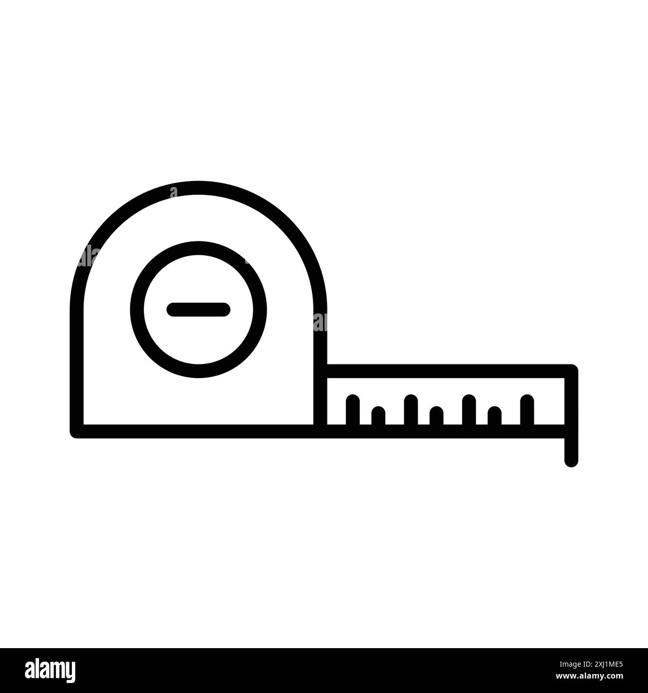 measure tape icon linear logo mark set collection in black and white for web Stock Vector Image ...