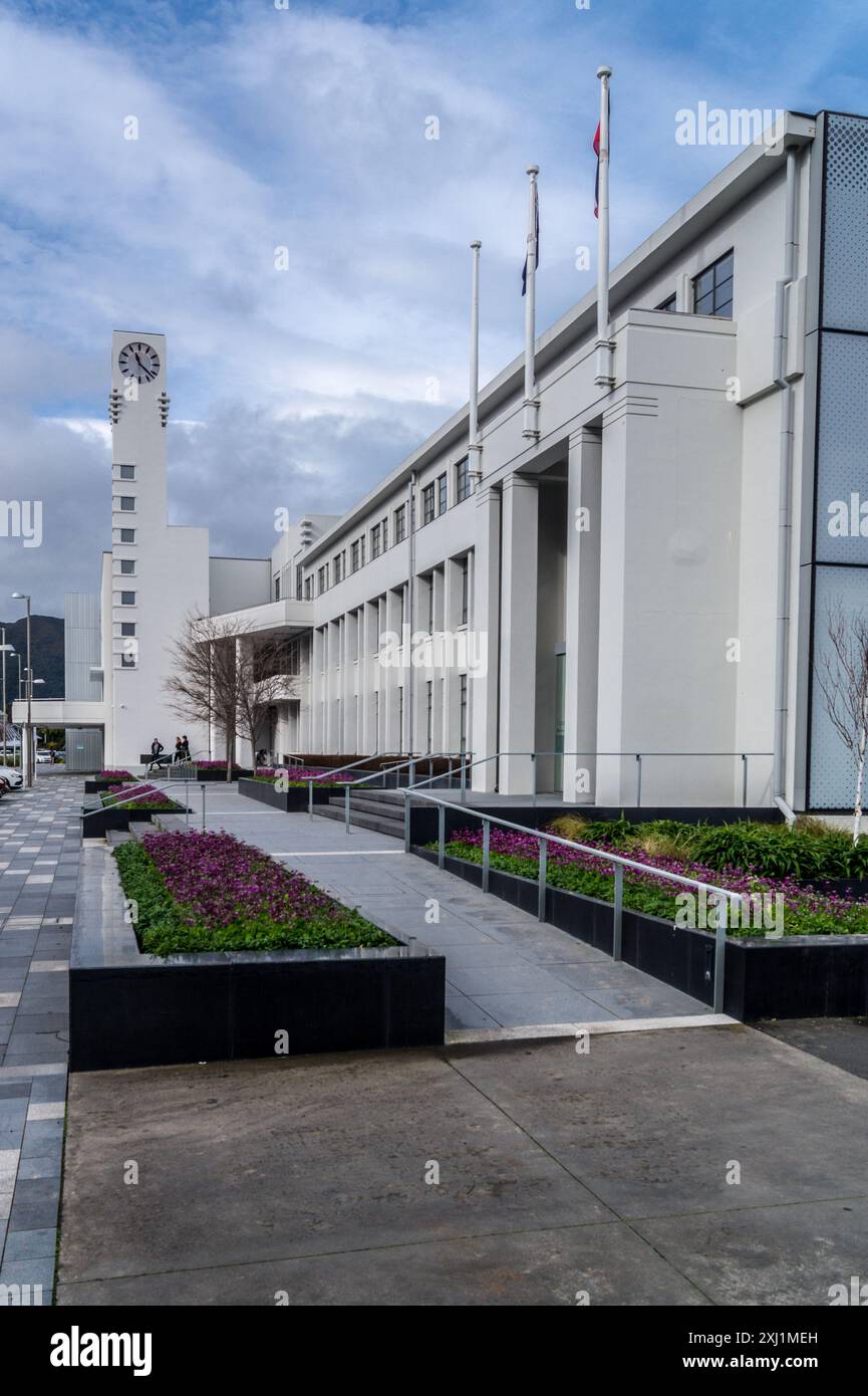 Lower HuttTown Hall, Modernist style by King, Cook & Dawson and the ...