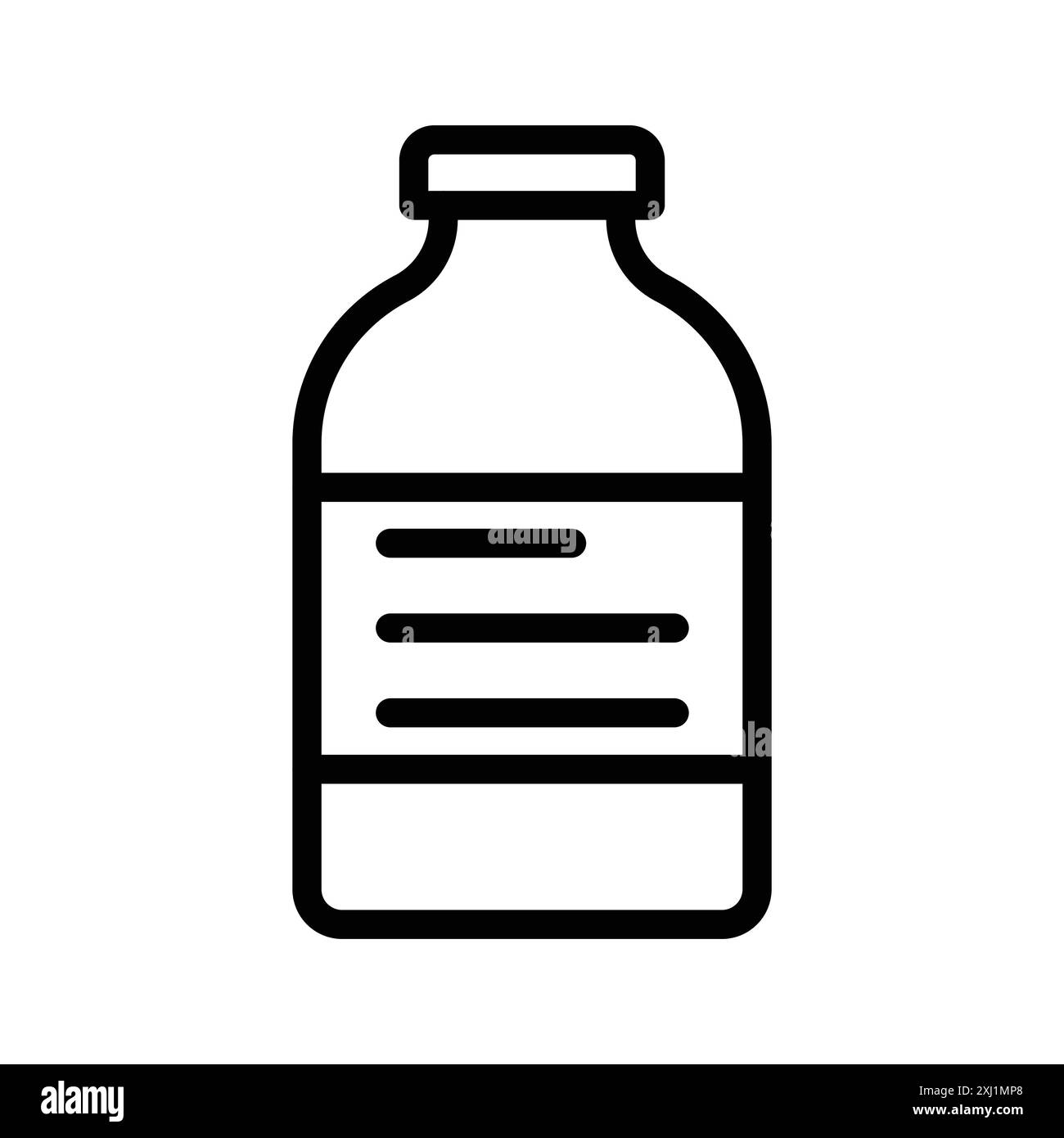 injection vial icon linear logo mark set collection in black and white ...