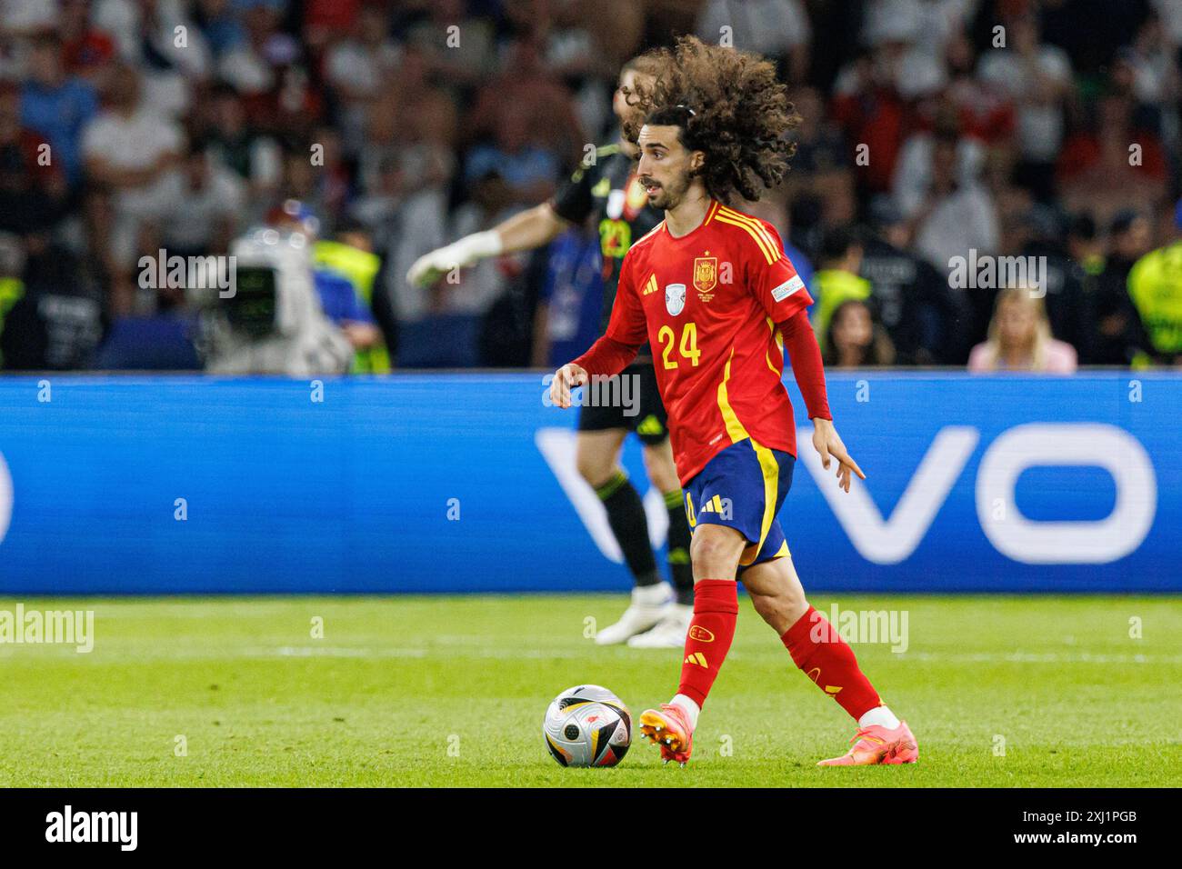 Marc Cucurella seen during UEFA Euro 2024 final game between national ...
