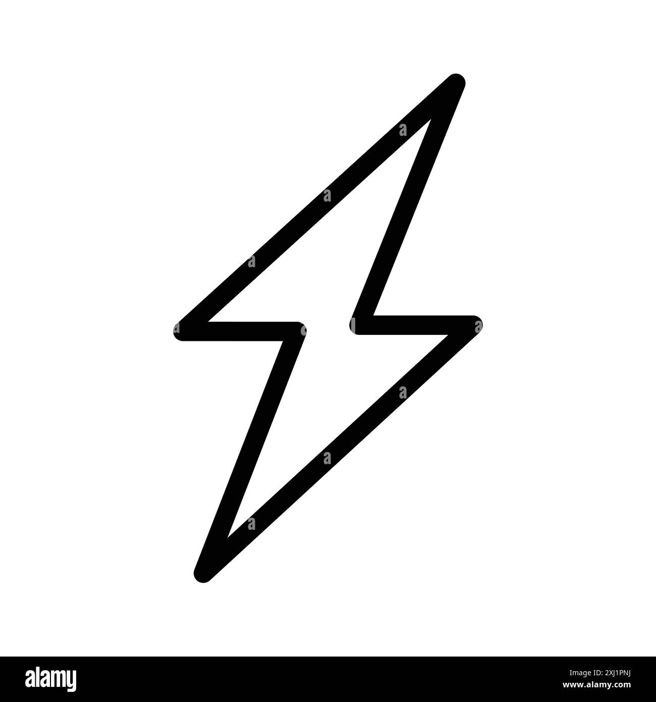 Lightning power charge icon linear logo mark set collection in black ...