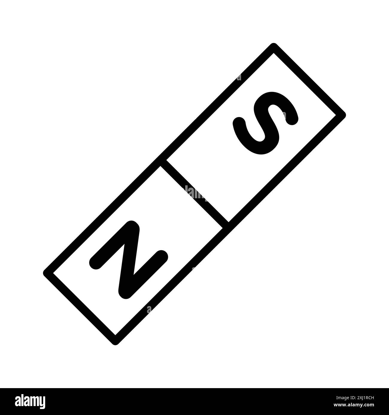 Magnet icon linear logo mark set collection in black and white for web Stock Vector Image & Art ...