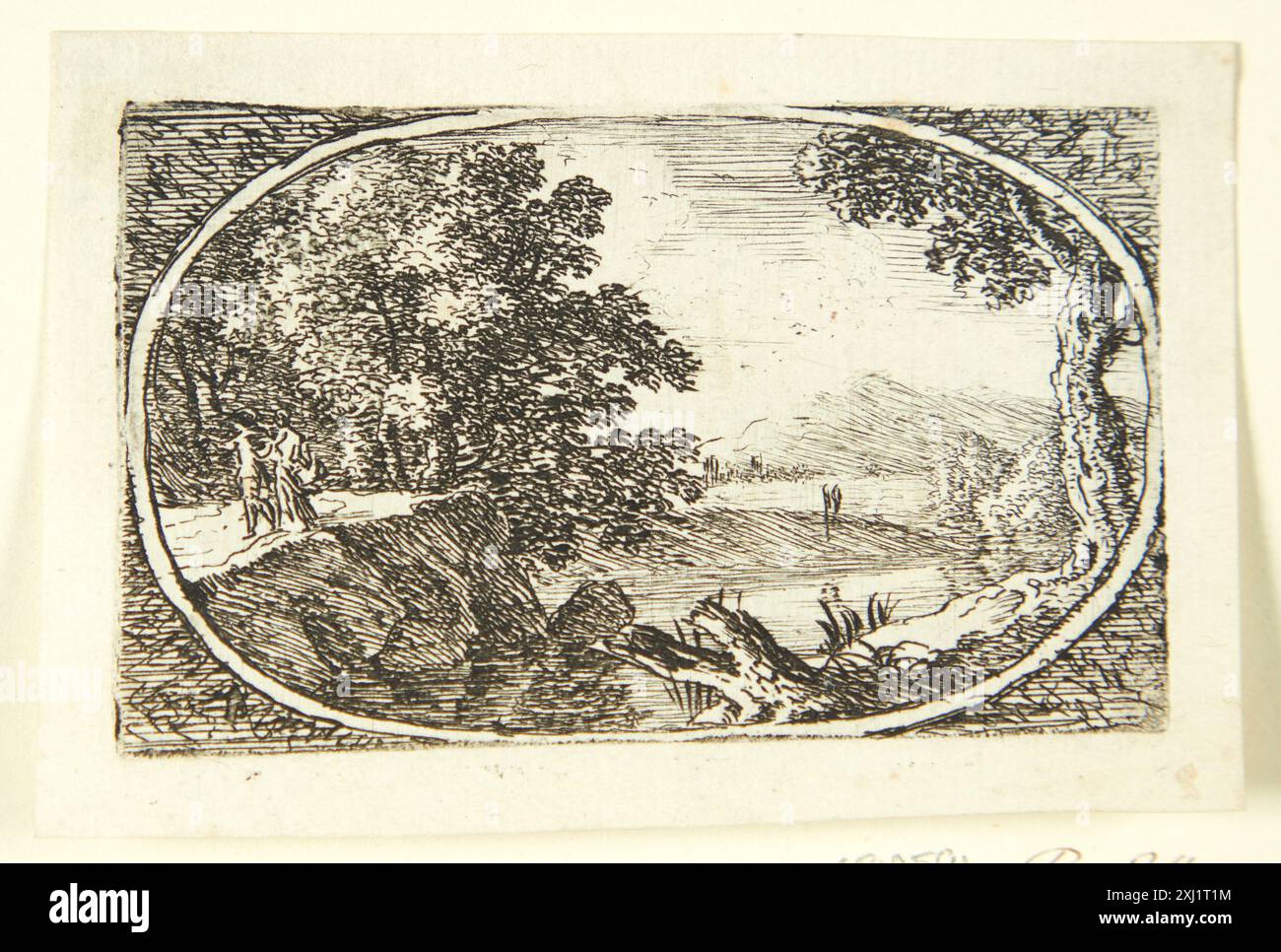 Tree stump at a river Swanevelt, Herman van 1601 - 1655 Etching, Print ...