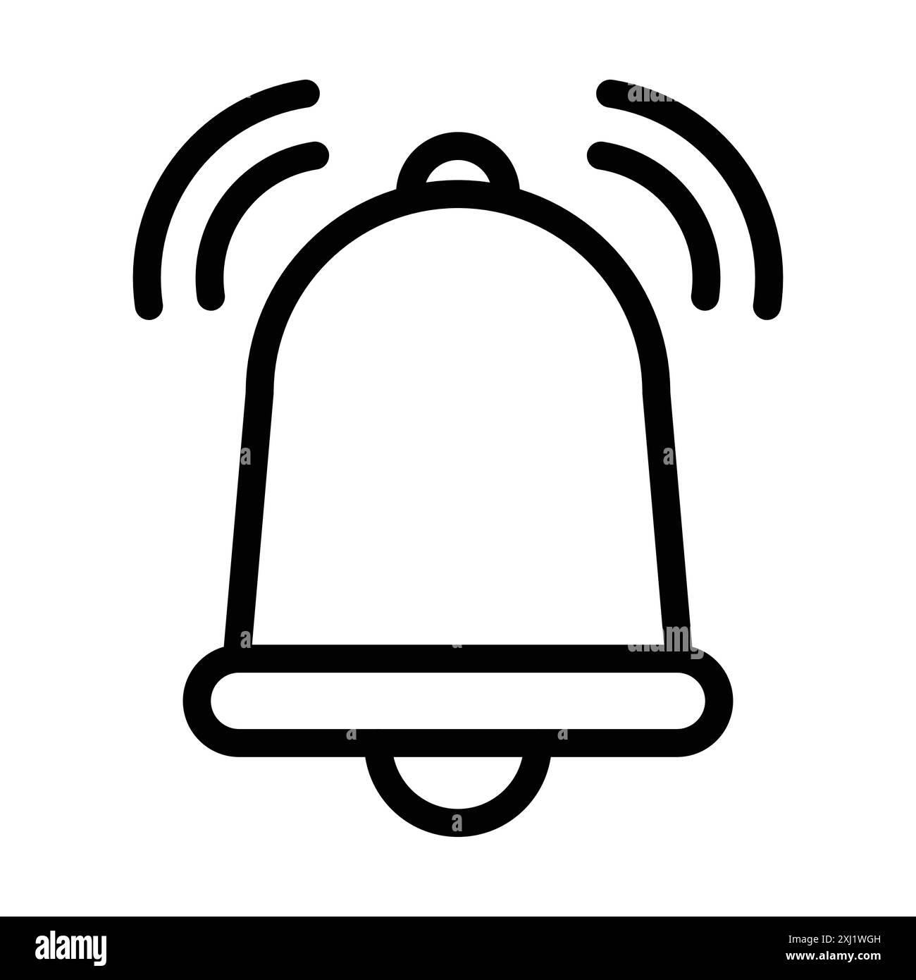 Notification icon linear logo mark set collection in black and white ...