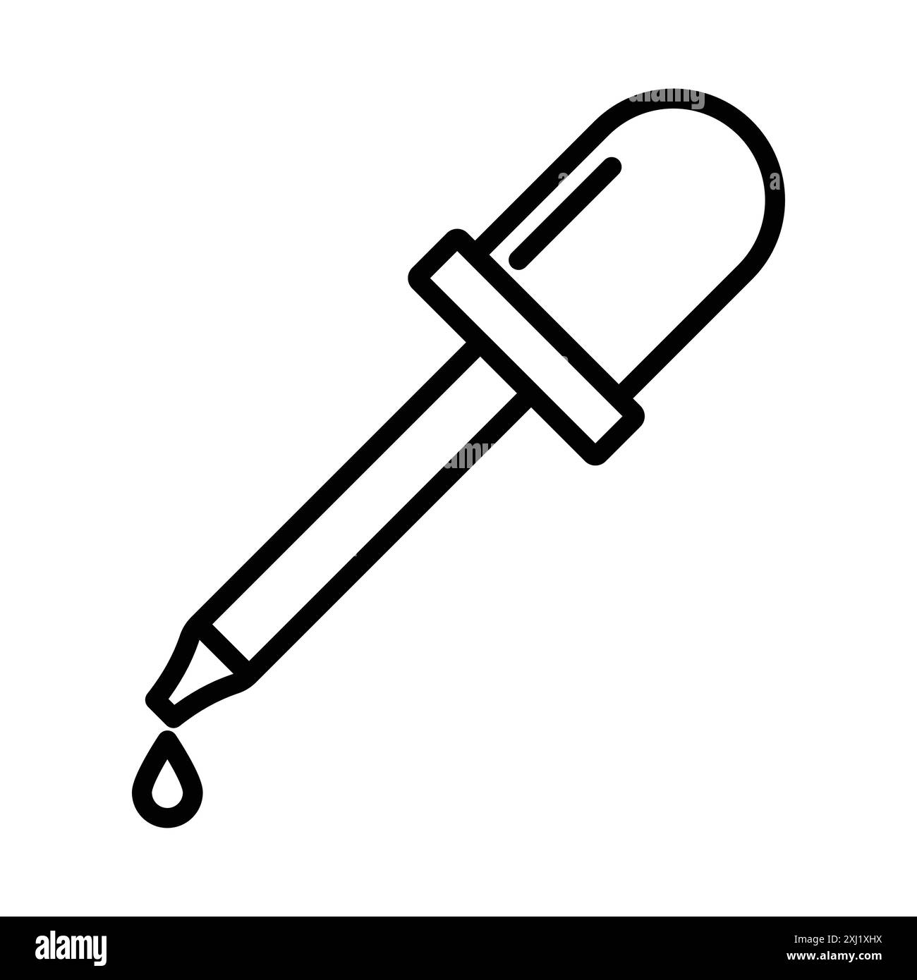 pipette icon linear logo mark set collection in black and white for web ...