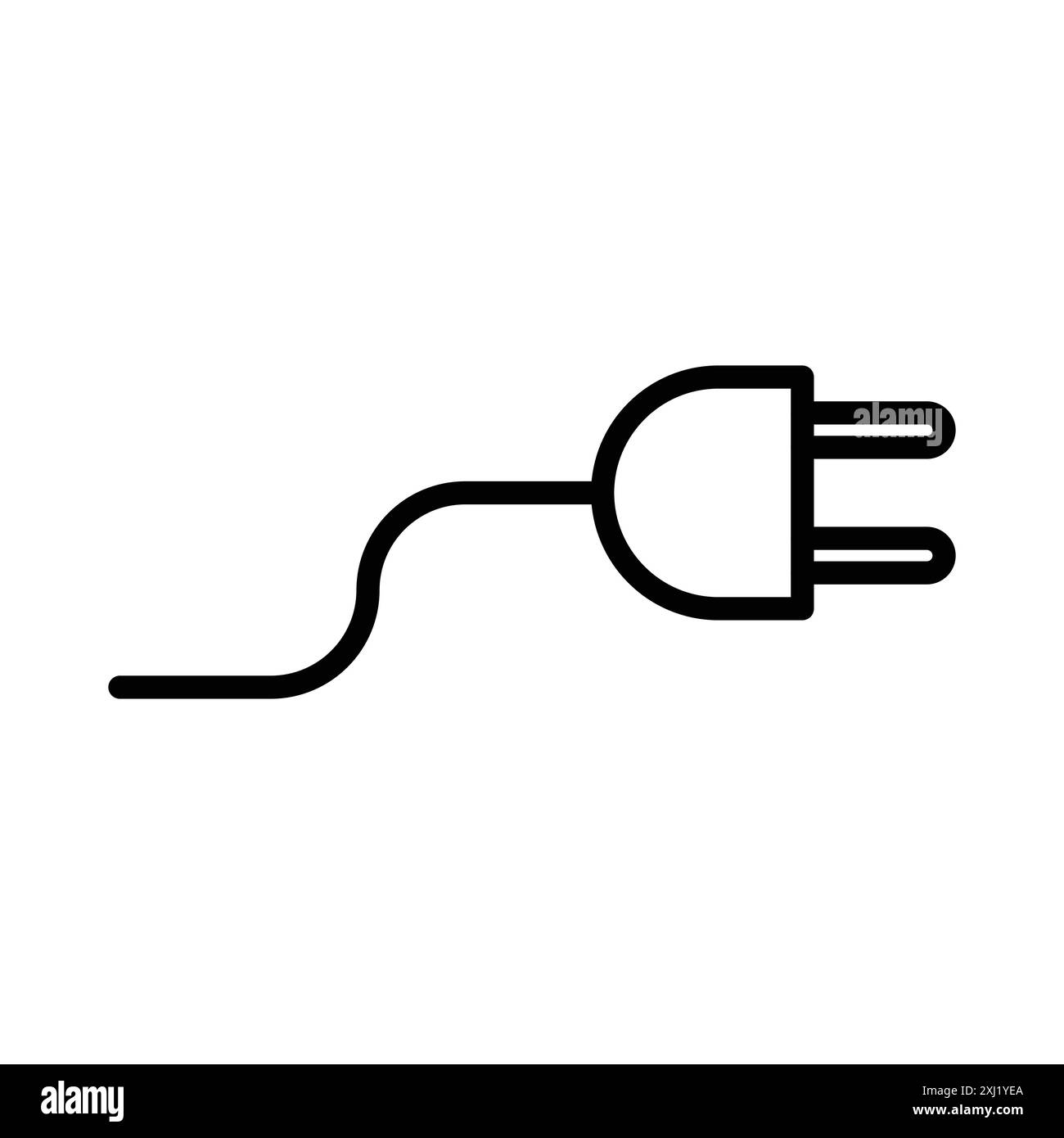 Plug icon linear logo mark set collection in black and white for web ...