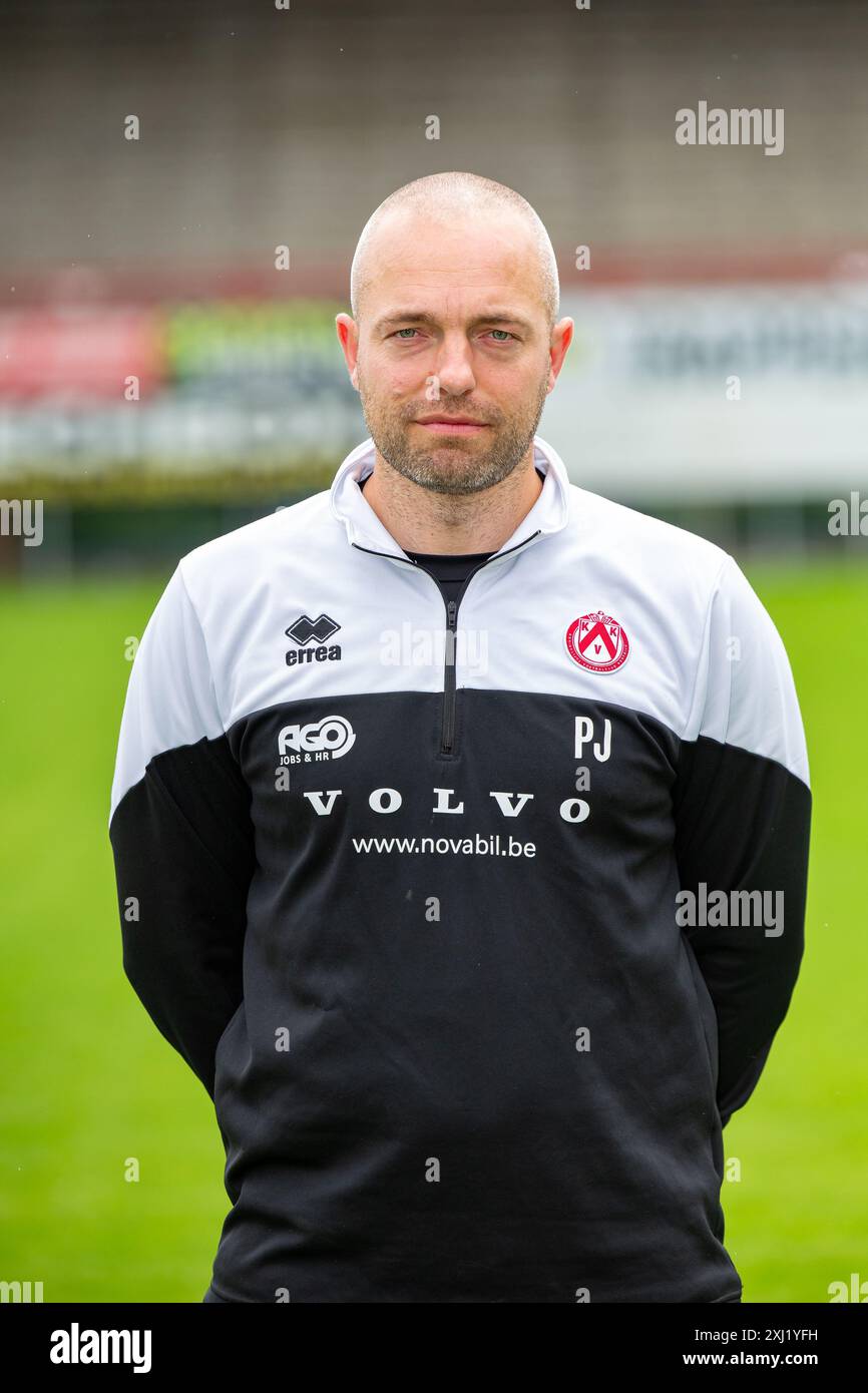 Kortrijk, Belgium. 16th July, 2024. Kortrijk's physical coach Pieter ...