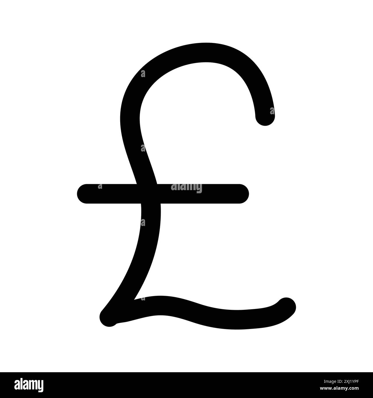 Pound icon linear logo mark set collection in black and white for web ...