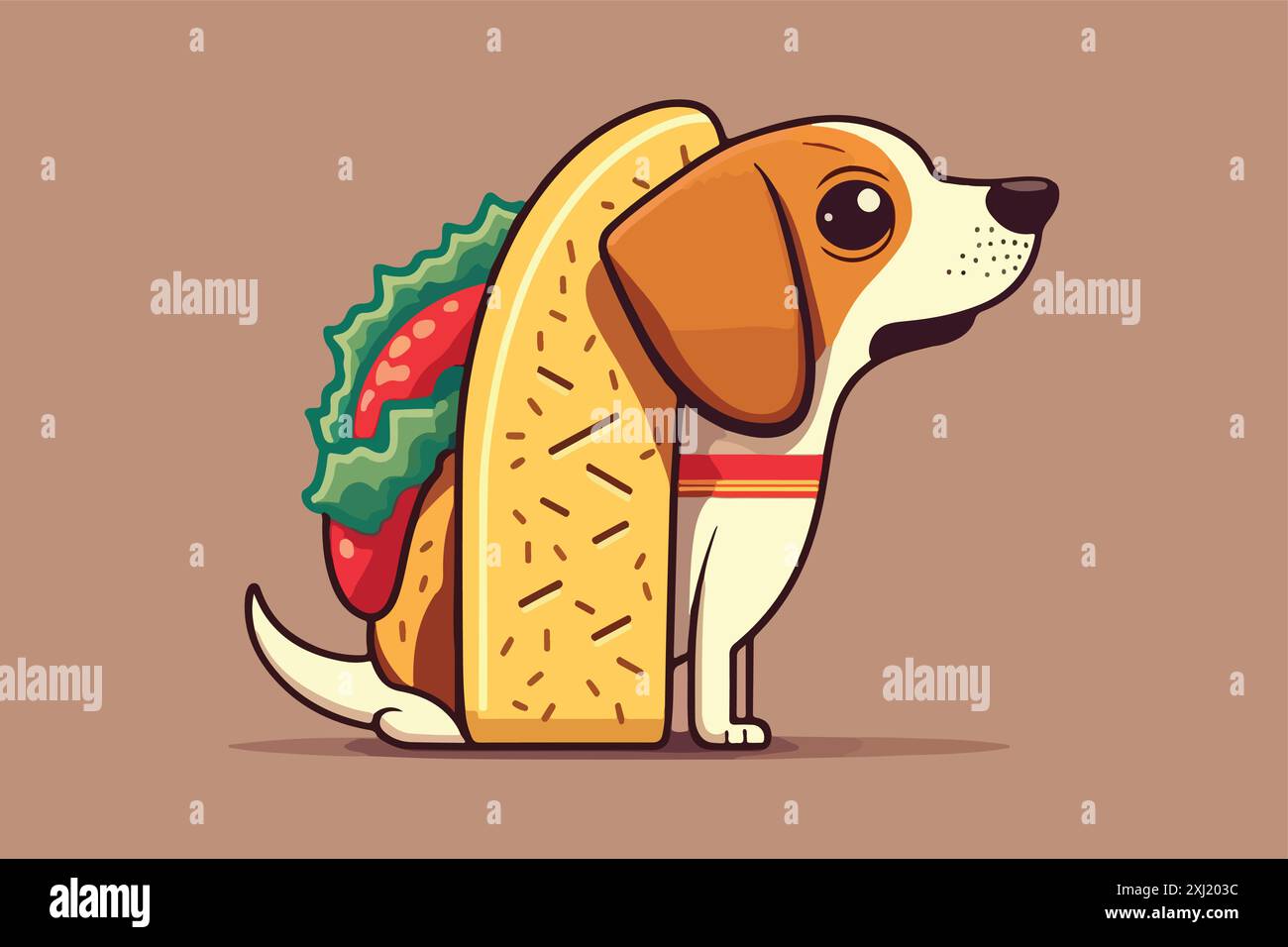 Dog Taco vector illustration Stock Vector Image & Art - Alamy