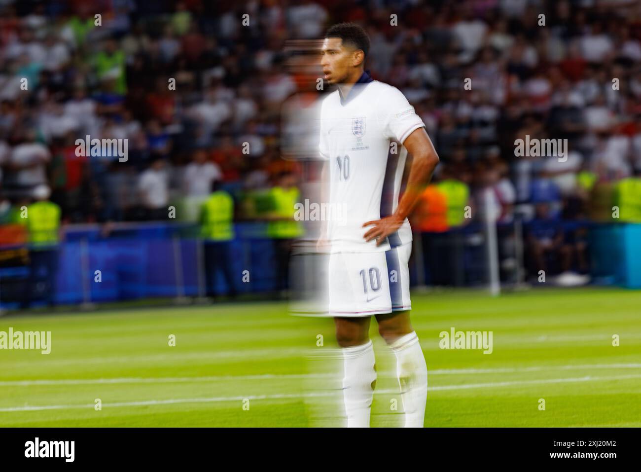 Jude Bellingham seen during UEFA Euro 2024 final game between national ...