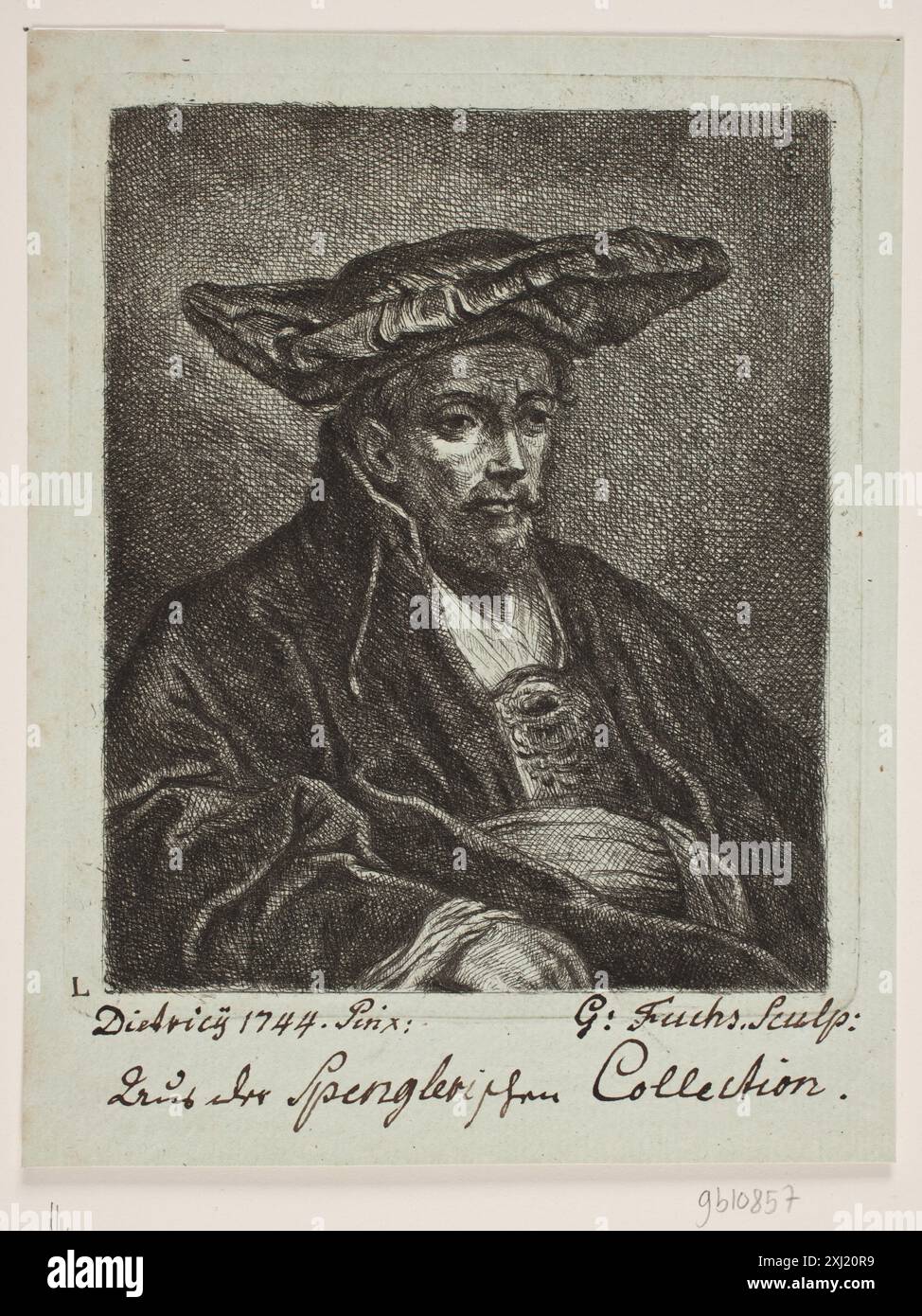 Engraving by Georg Mathias Fuchs (1717-1797) and Christian Wilhelm ...