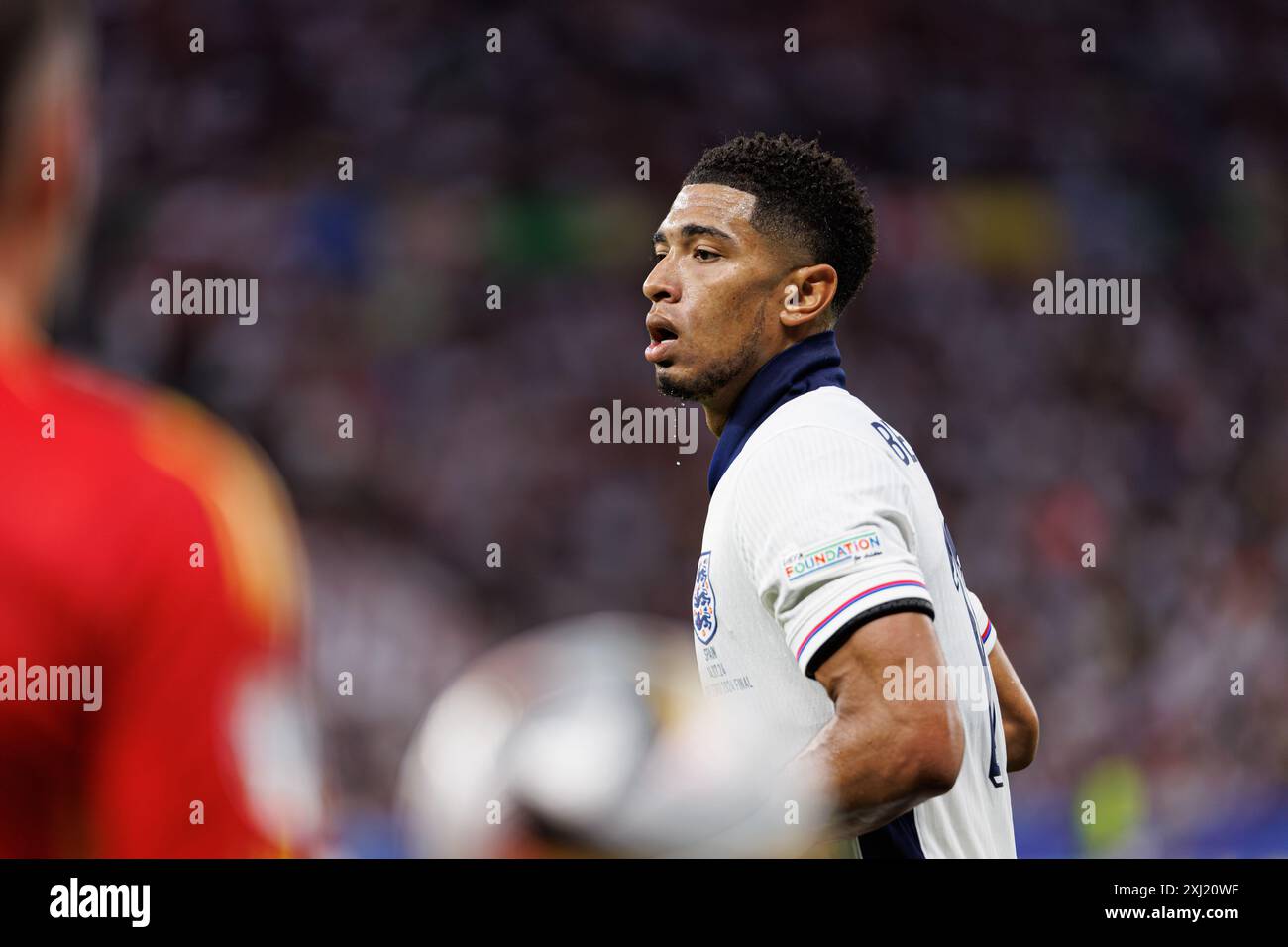 Jude Bellingham seen during UEFA Euro 2024 final game between national ...