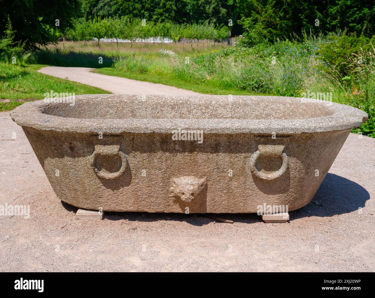 Ornamental Roman bath carved from granite purportedly brought back from ...