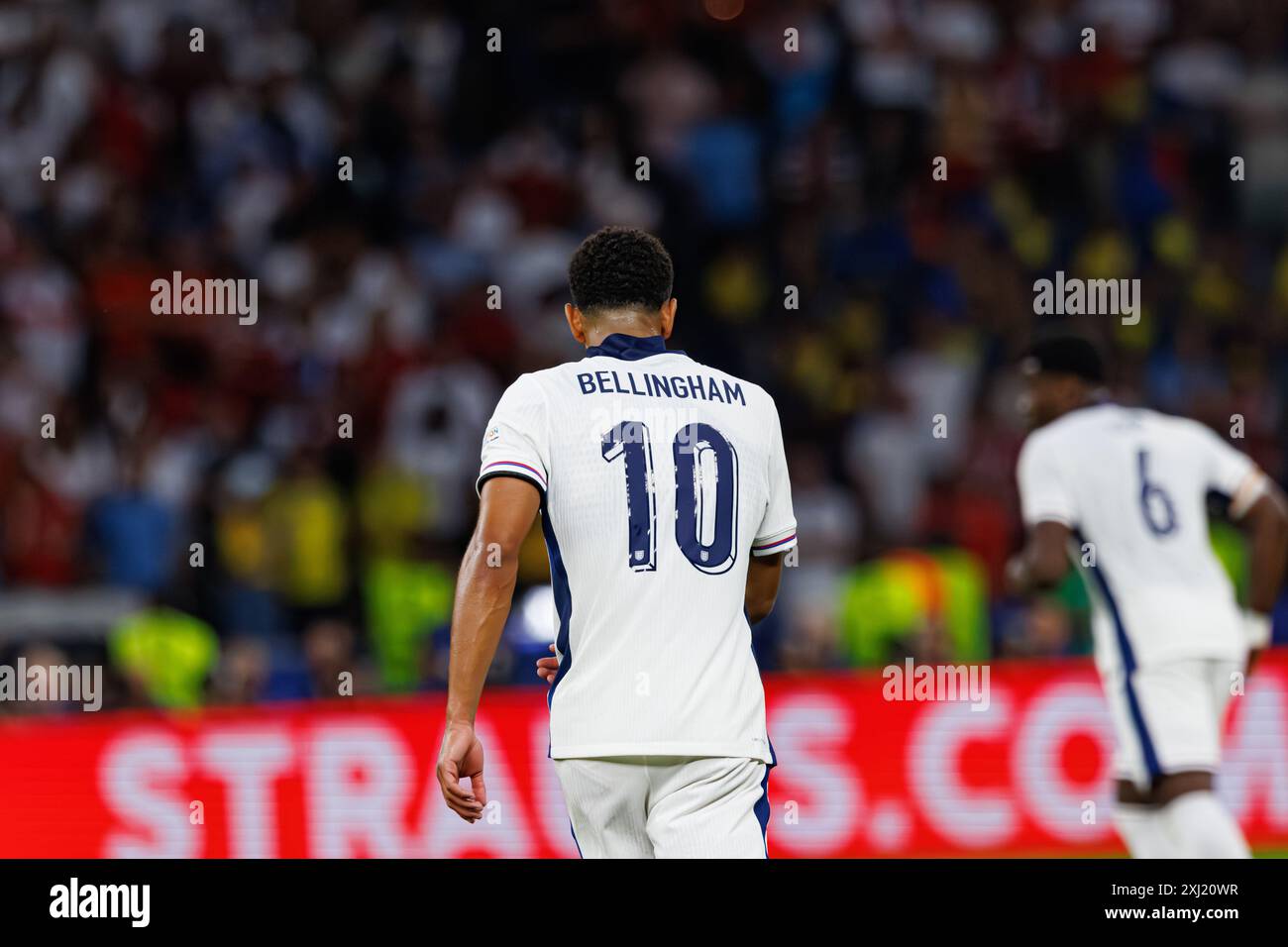 Jude Bellingham seen during UEFA Euro 2024 final game between national ...