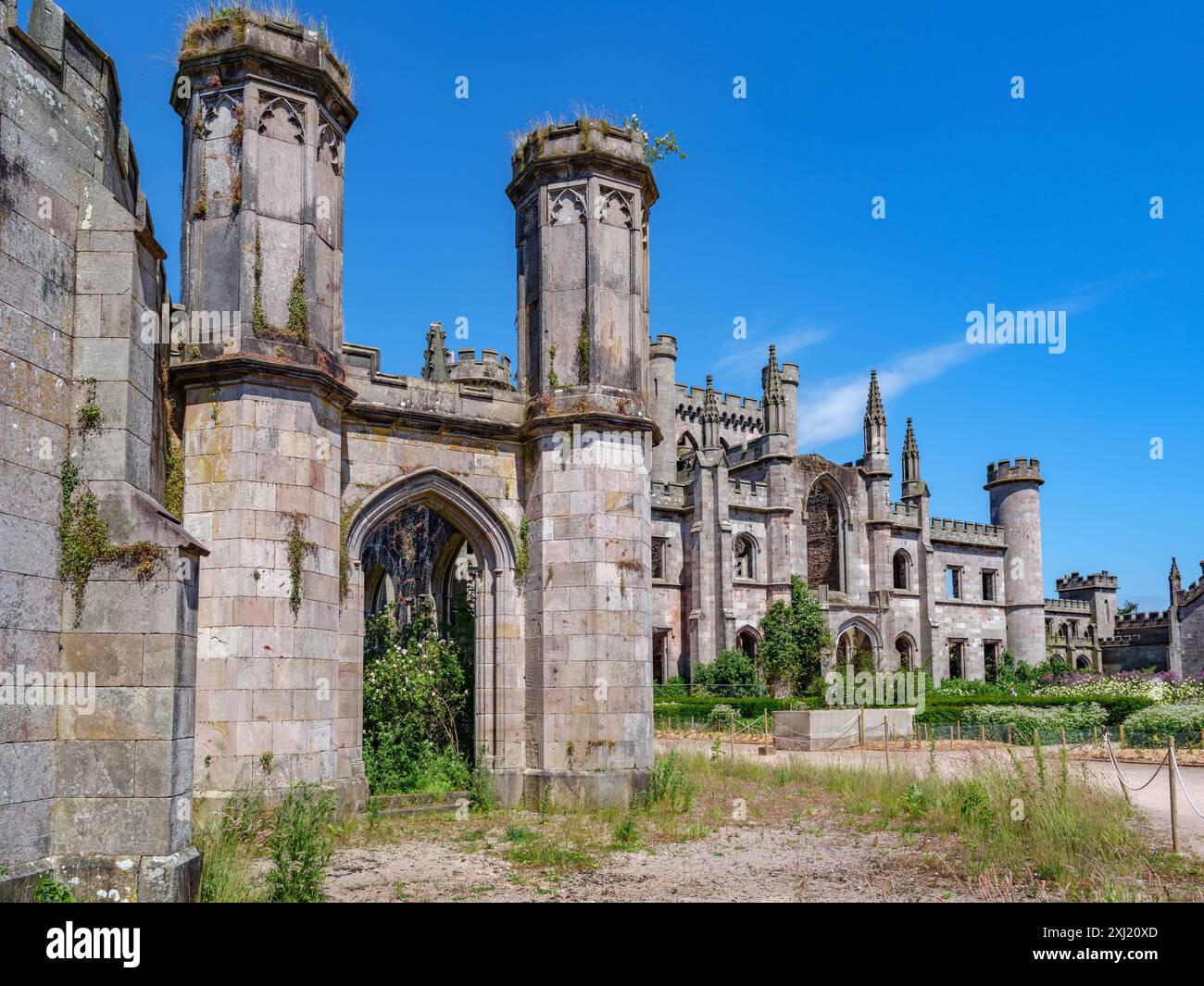 Lowther Castle and Gardens 19th century fantasy castle in ruins but ...