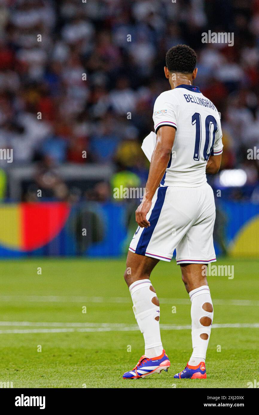 Jude Bellingham seen during UEFA Euro 2024 final game between national ...