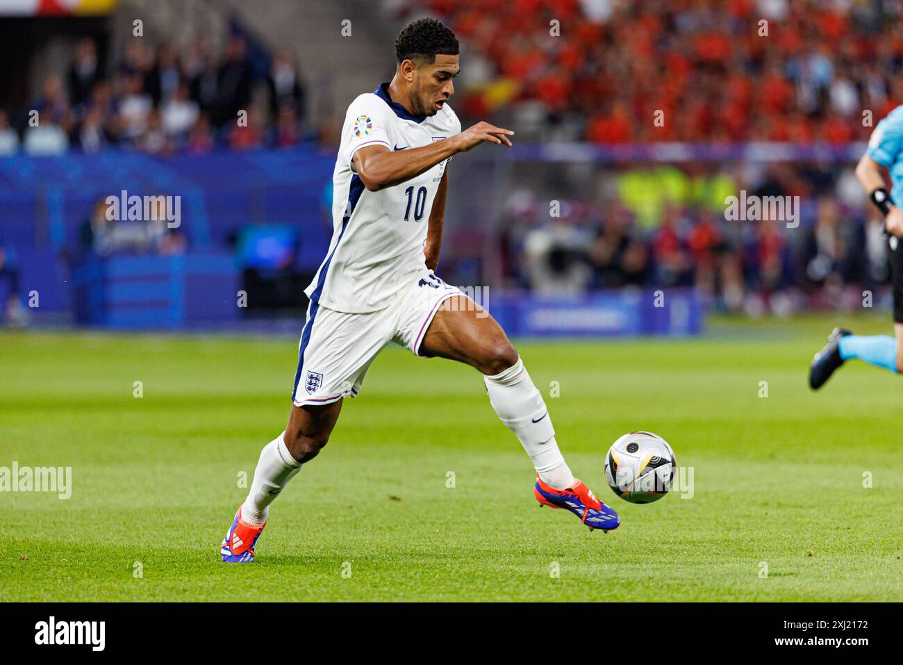 Jude Bellingham seen during UEFA Euro 2024 final game between national ...